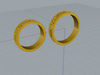 Wedding rings 3d print model A46 free 3D model 3D printable | CGTrader