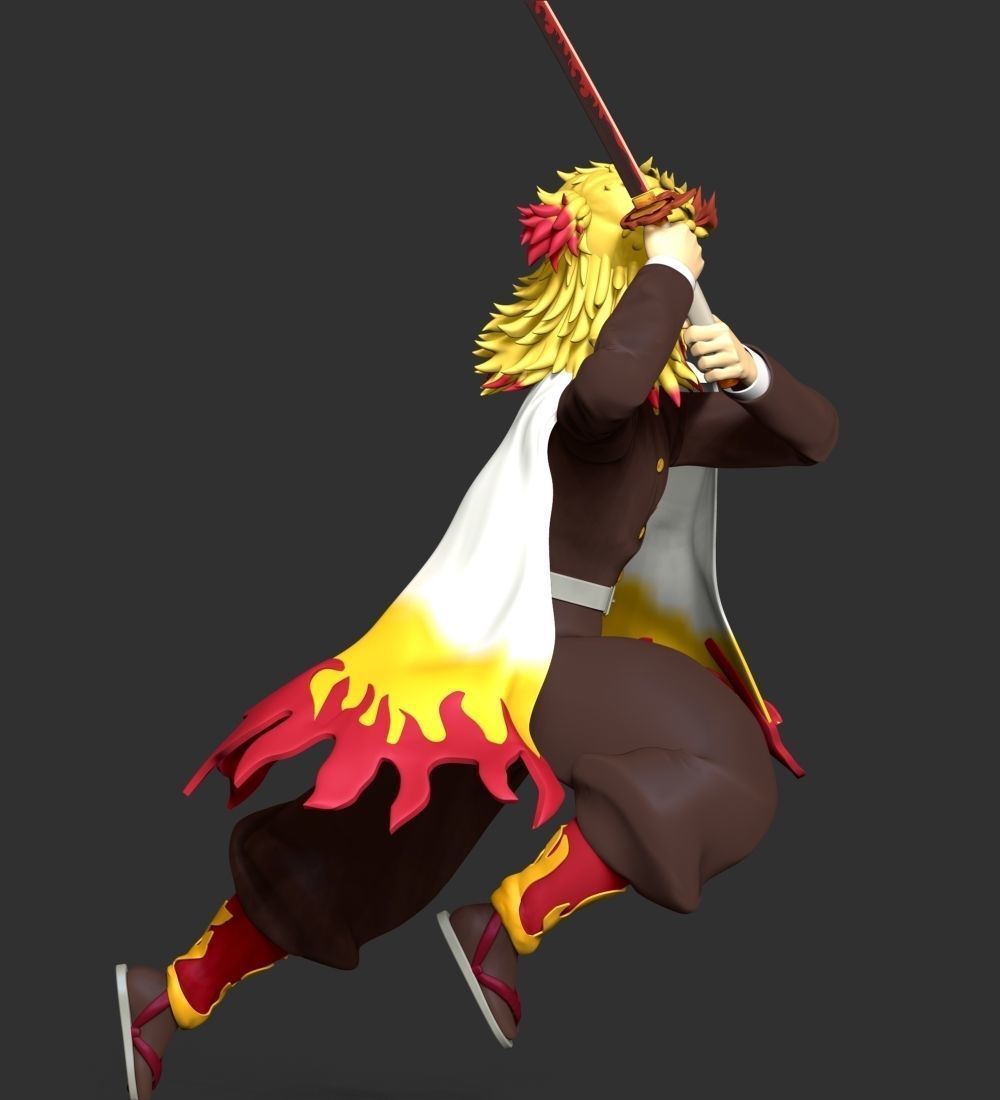Kyojuro Rengoku - Demon Slayer 3D model 3D printable | CGTrader