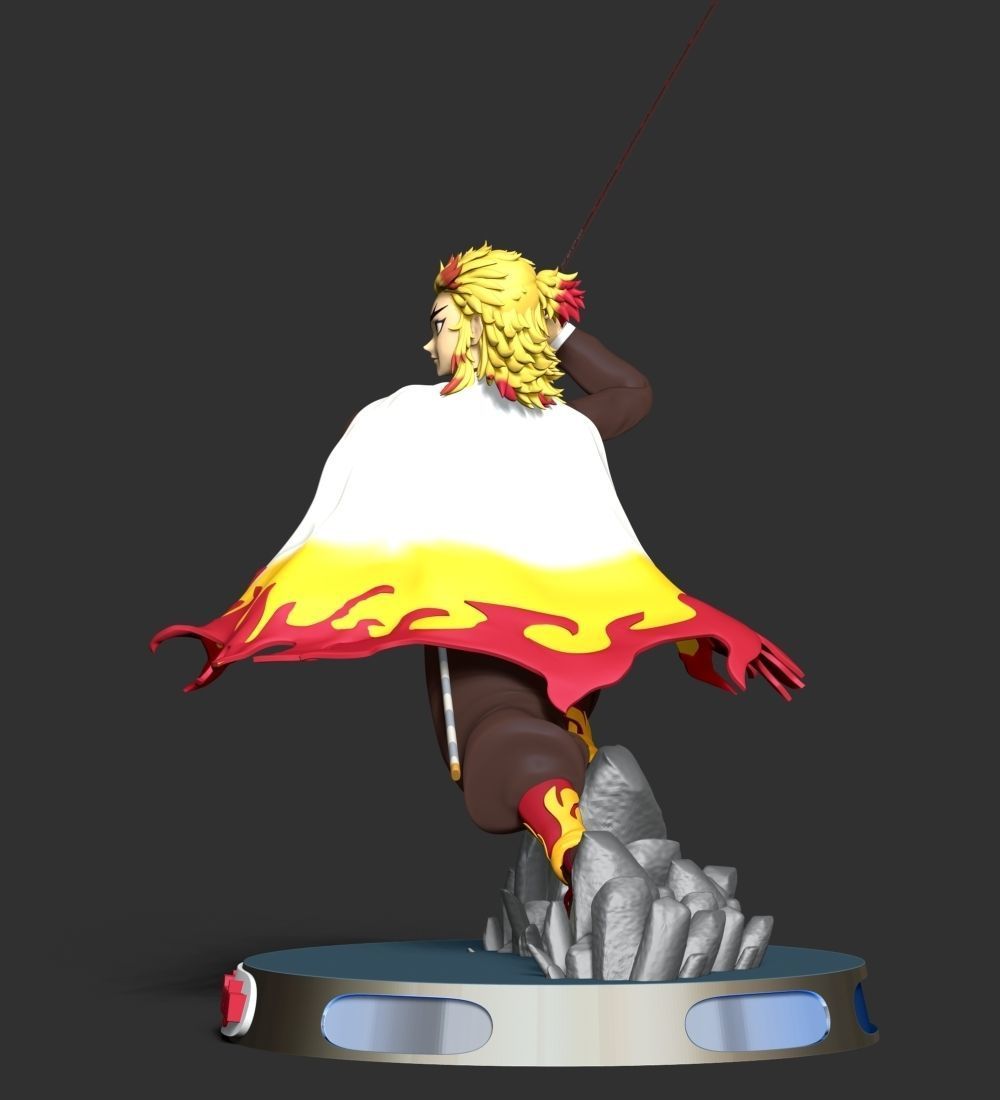 Kyojuro Rengoku - Demon Slayer 3D model 3D printable | CGTrader