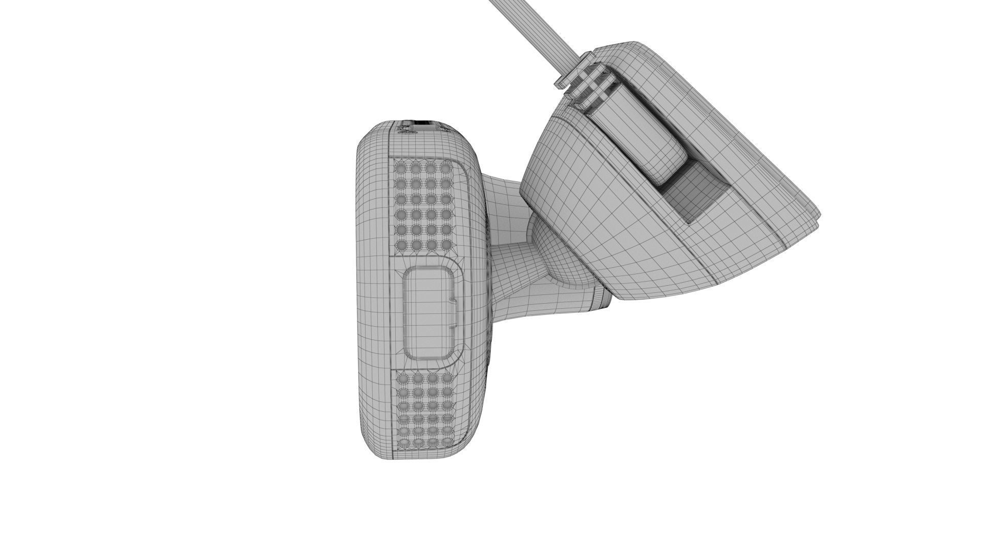 3D model Realistic Car Dash Cam model with attachments VR / AR / low ...