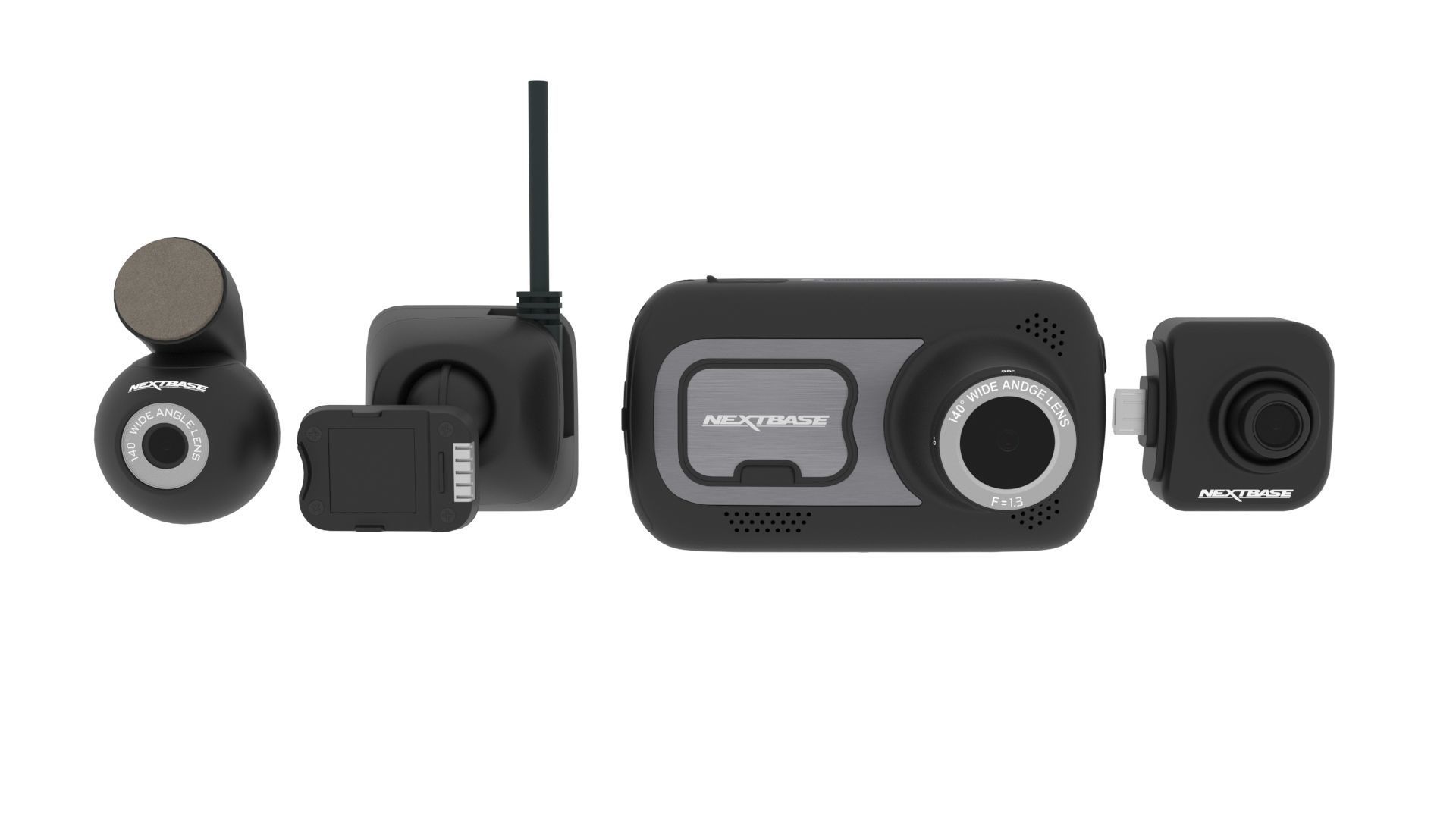 3D model Realistic Car Dash Cam model with attachments VR / AR / low ...