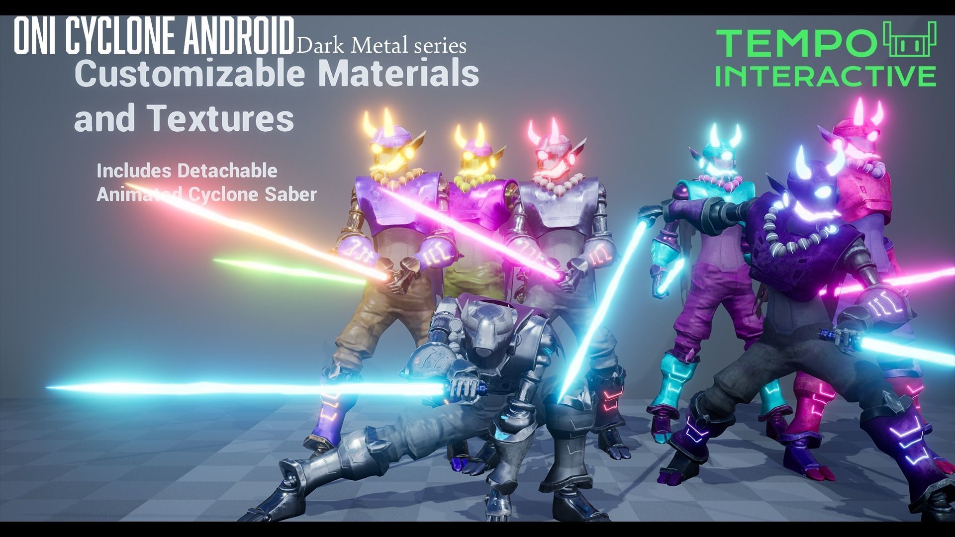 3D model Oni Cyclone Android - Dark Metal Series VR / AR / low-poly ...