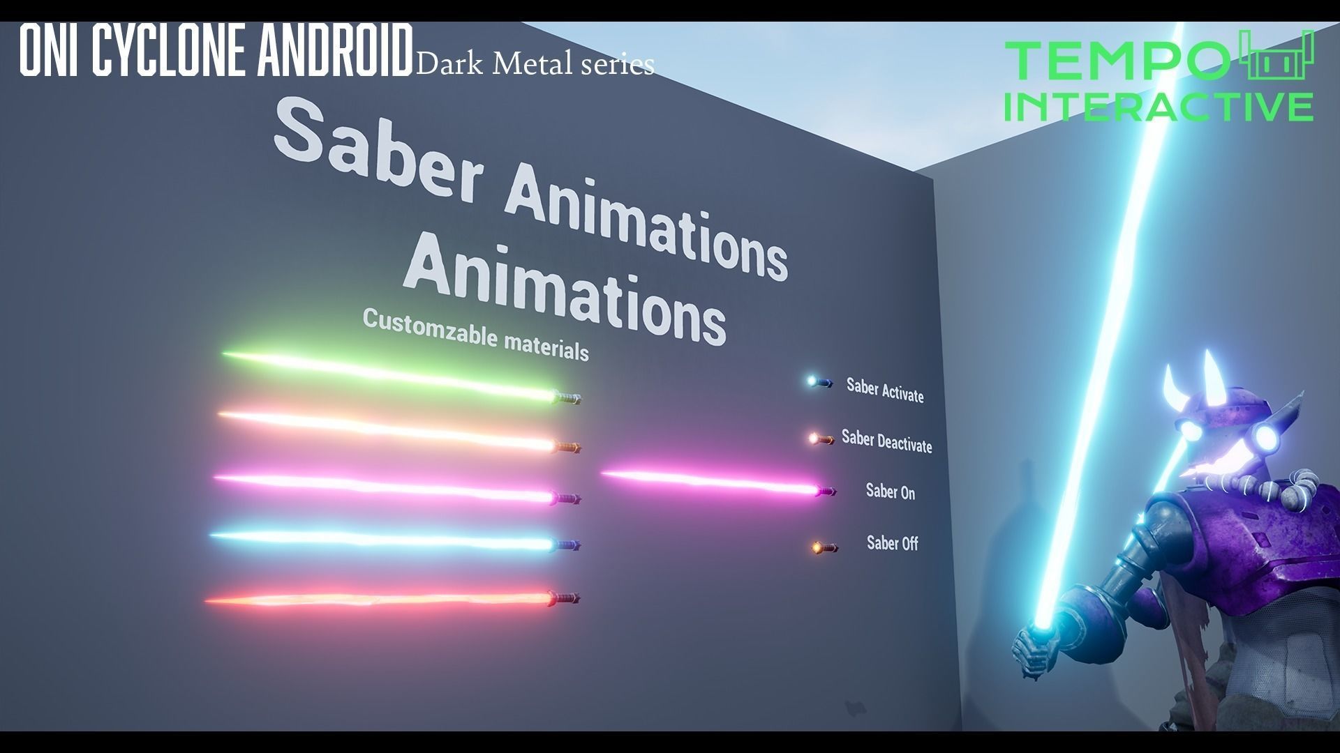 3D model Oni Cyclone Android - Dark Metal Series VR / AR / low-poly ...