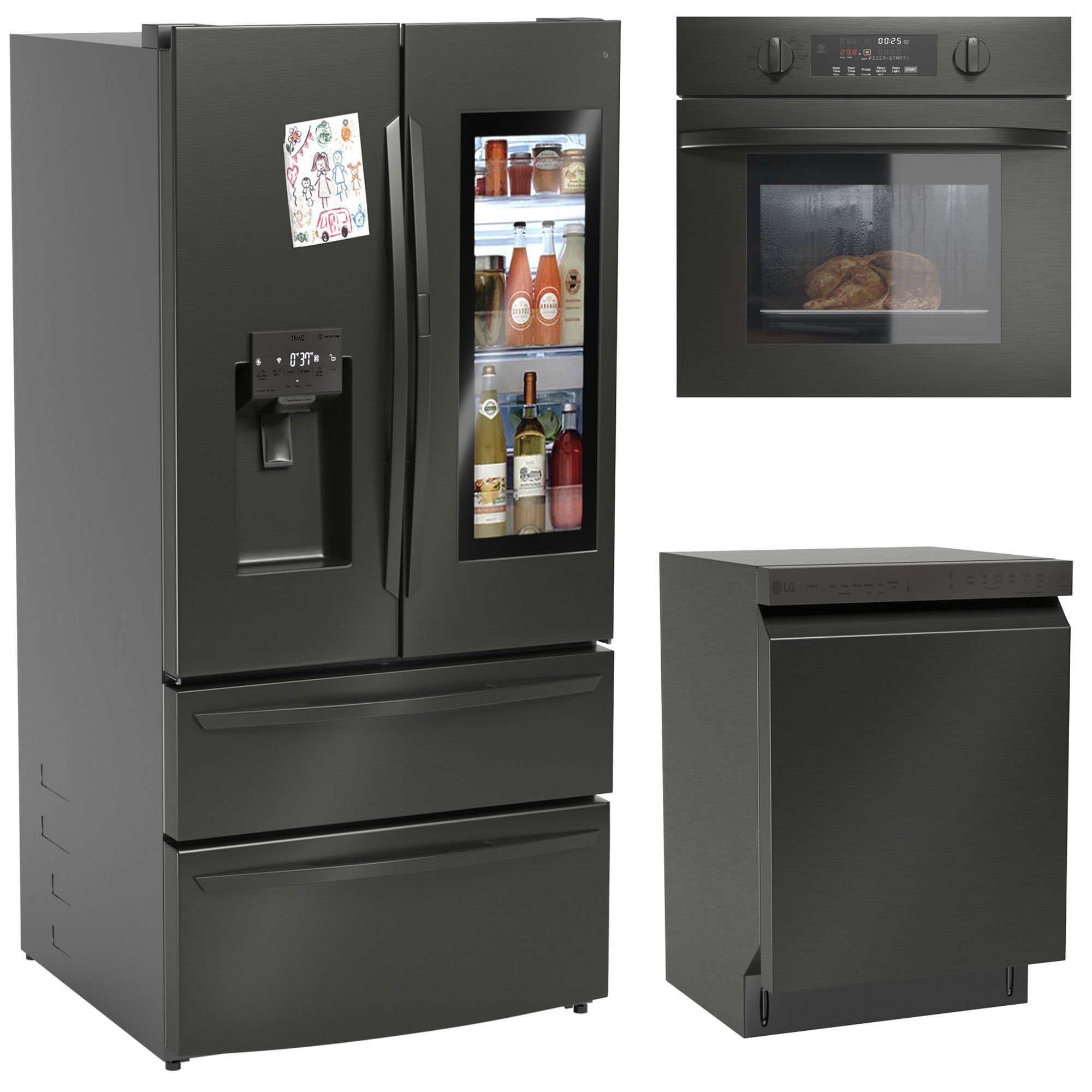 LG kitchen appliances set 3D model | CGTrader