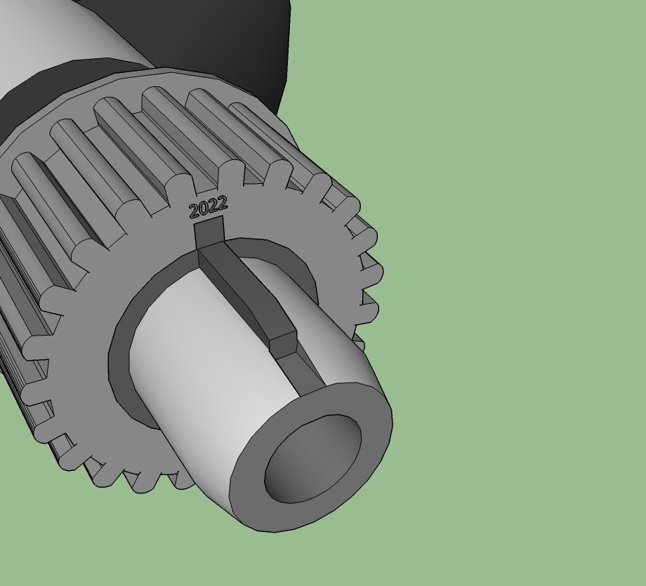 main engine attachment 3D model animated | CGTrader