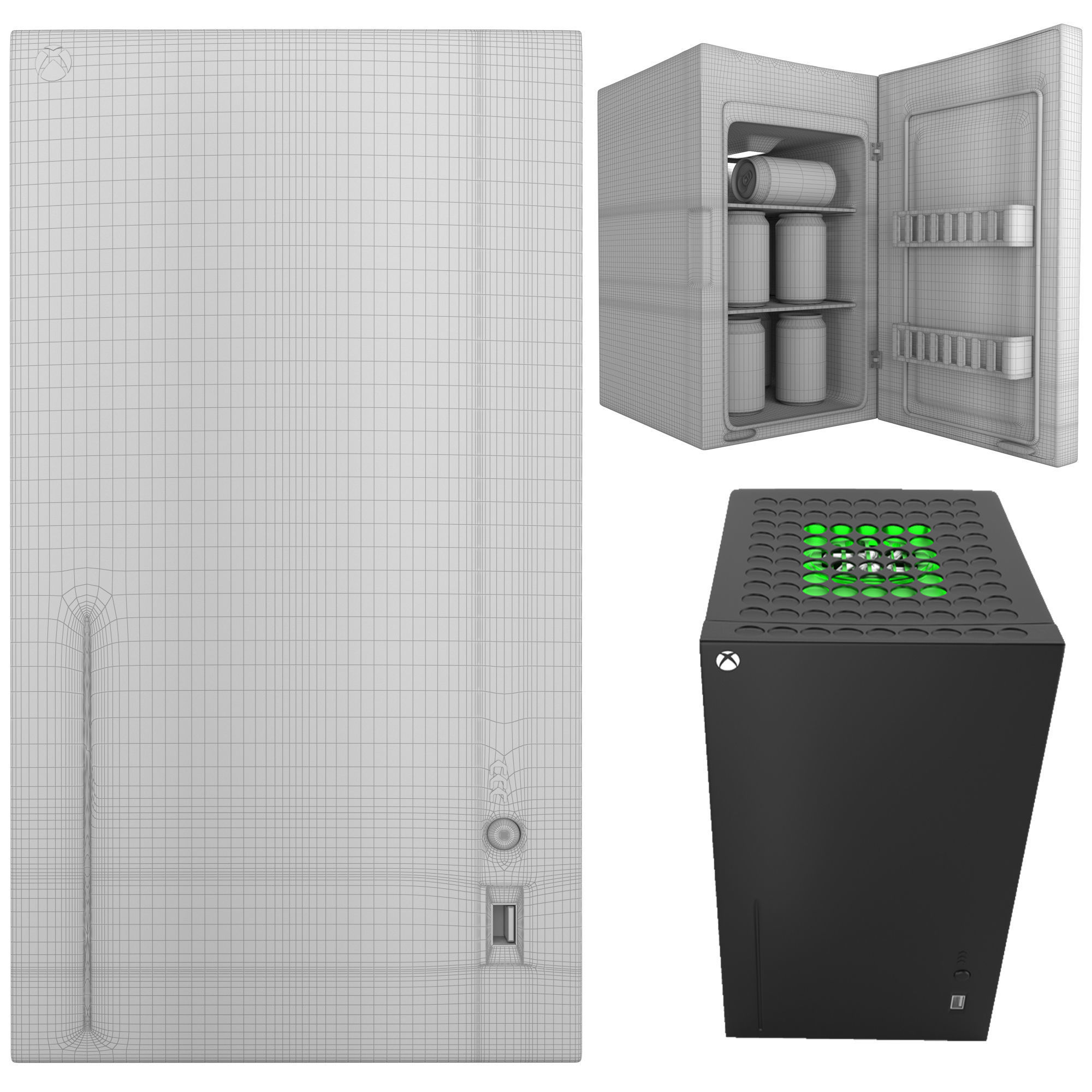 XBOX SERIESX MINI FRIDGE 3D model | CGTrader