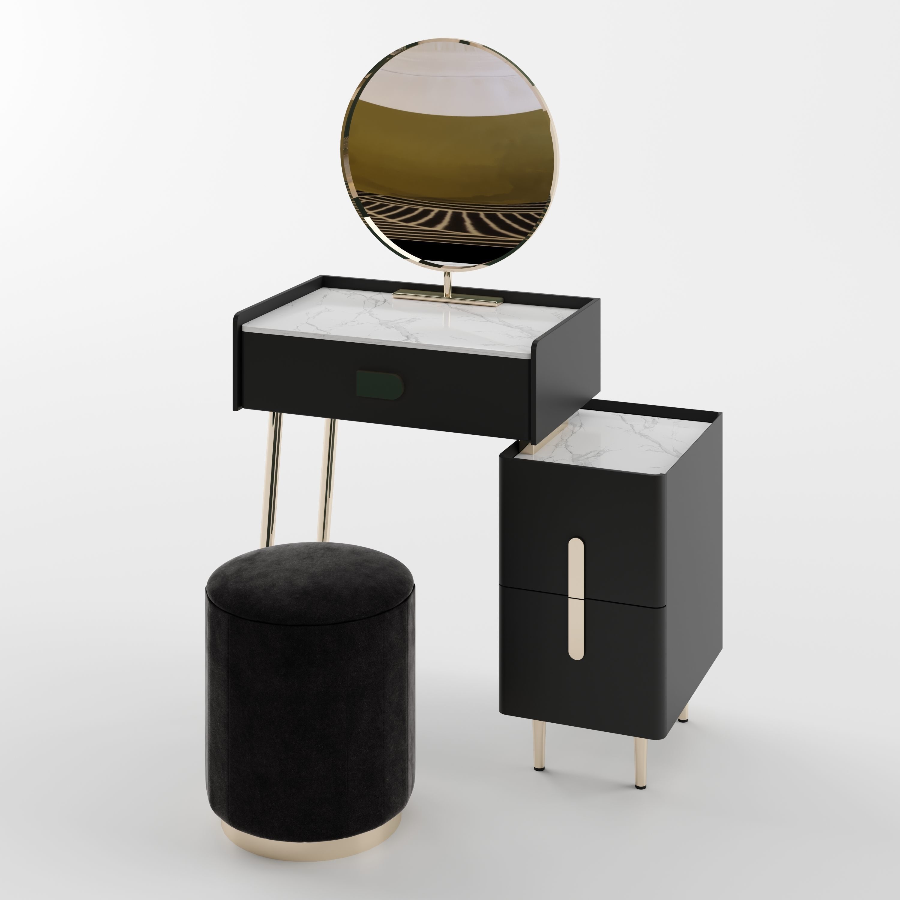 Makeup Vanity Set 04 3D model | CGTrader
