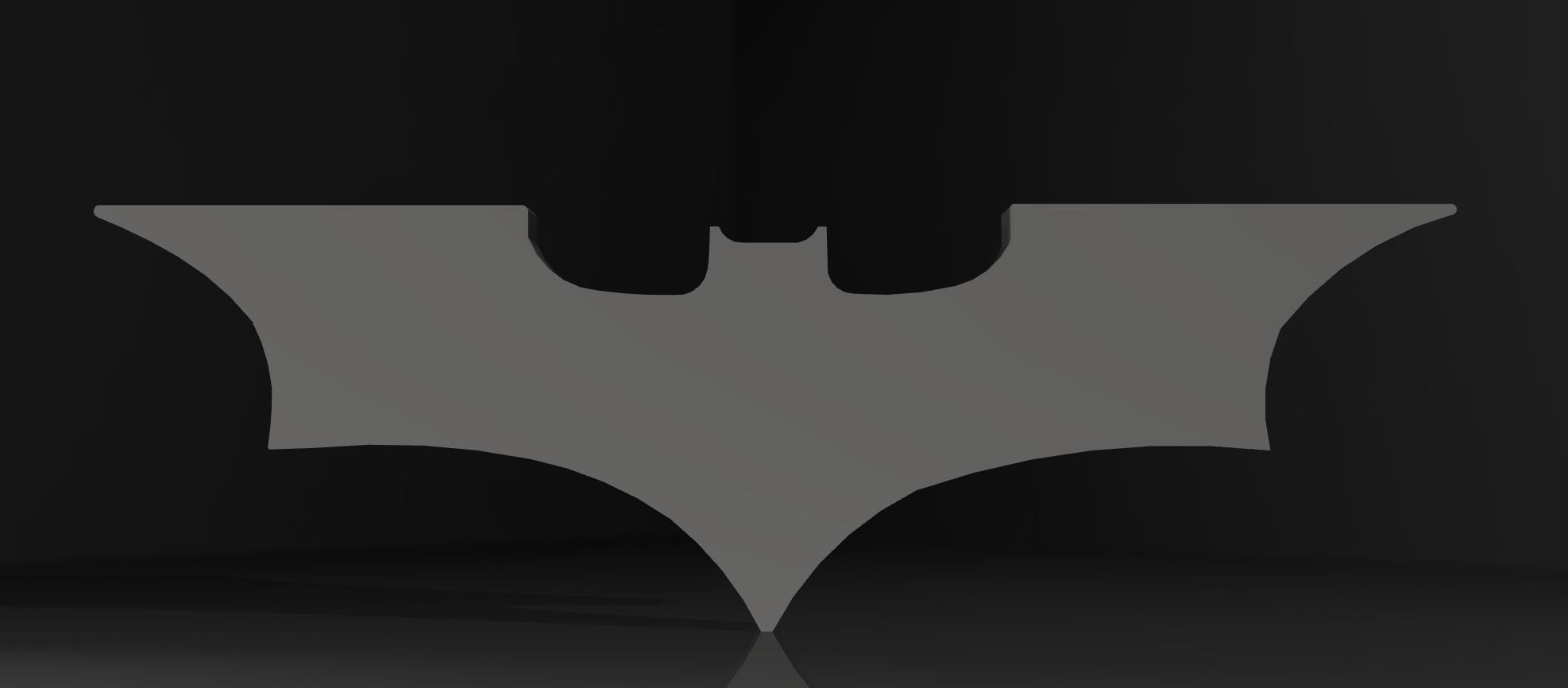 Batman Logo 3D Print 3D model 3D printable | CGTrader