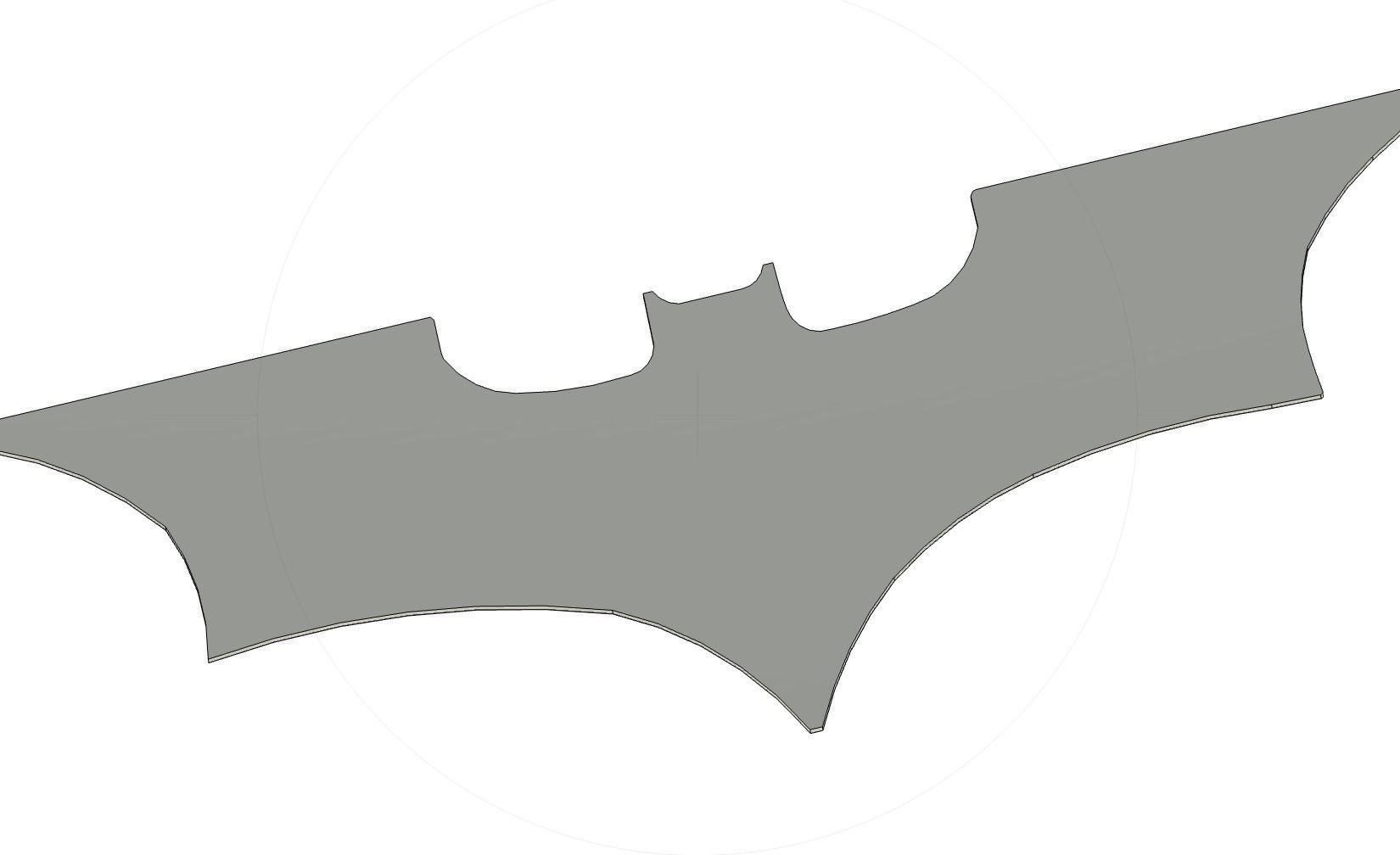 Batman Logo 3D Print 3D model 3D printable | CGTrader
