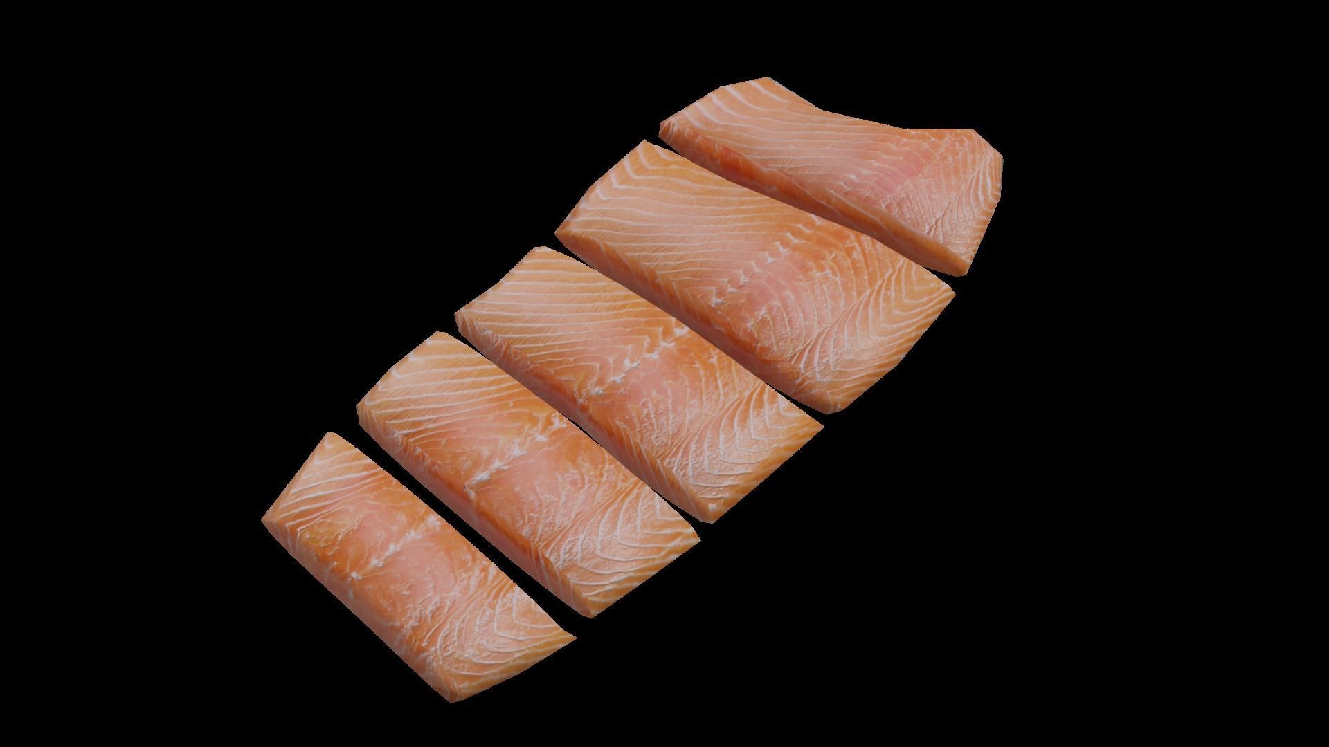 3D model Salmon piece VR / AR / low-poly | CGTrader