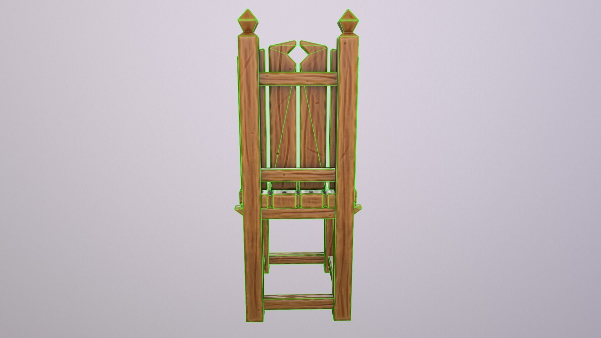 3D model Stylized medieval chair VR / AR / low-poly | CGTrader