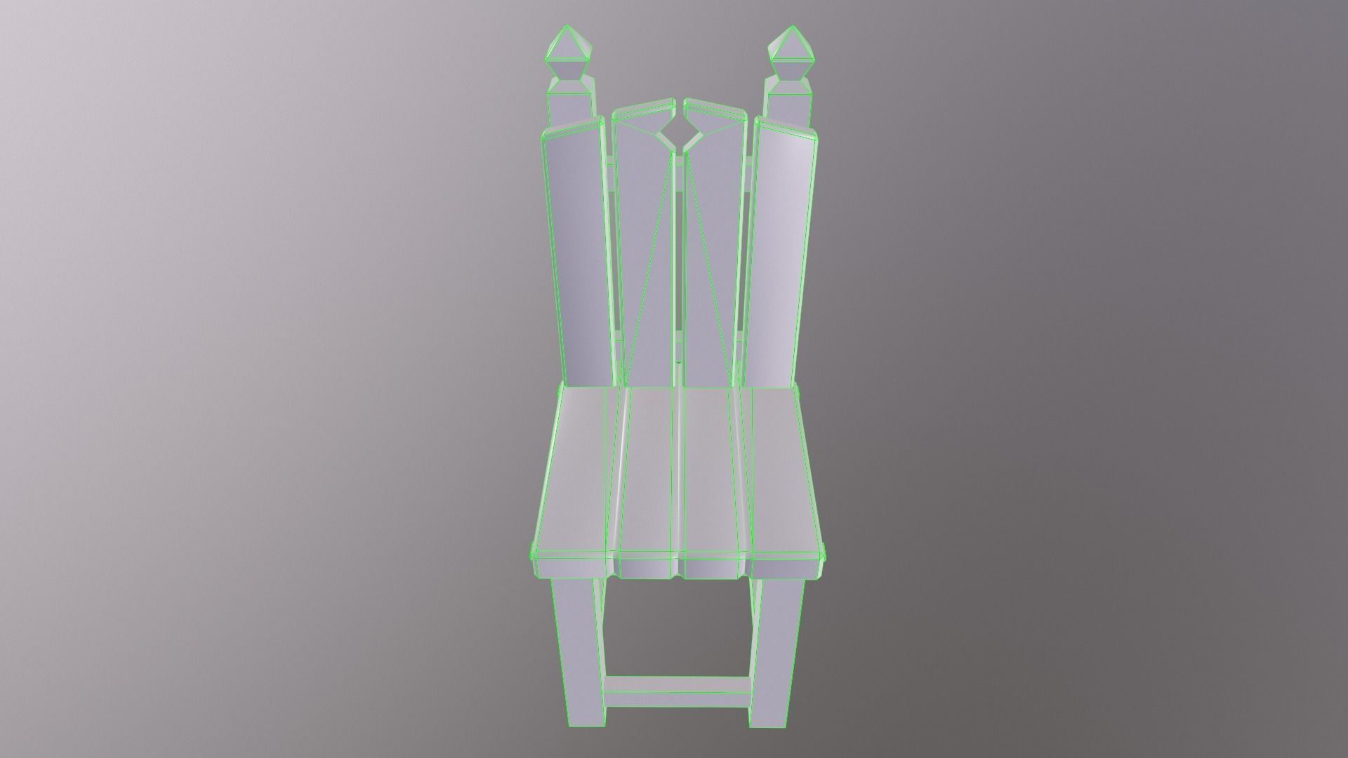 3D model Stylized medieval chair VR / AR / low-poly | CGTrader
