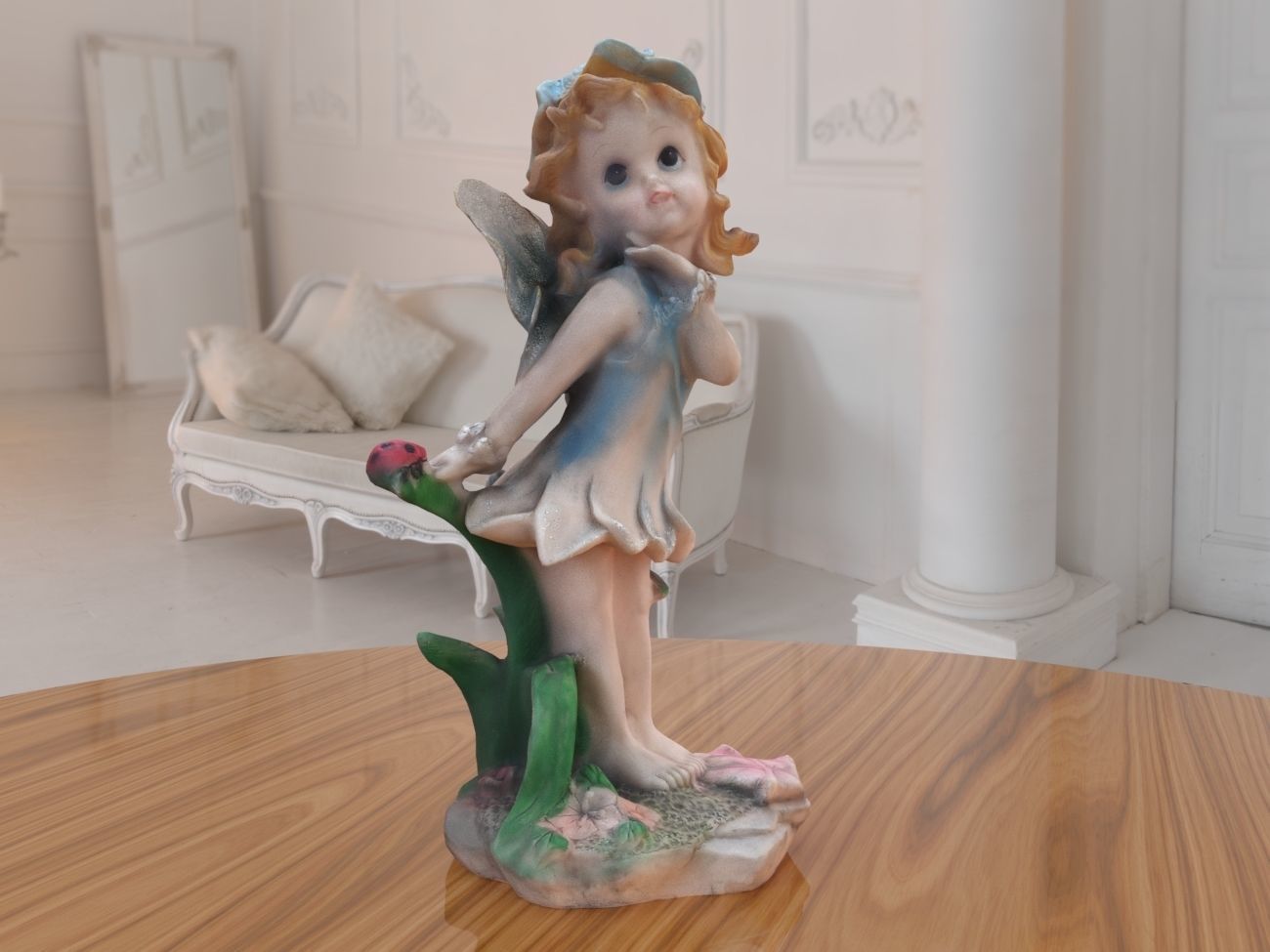 3D model Girl Ada Statue low-poly PBR Ornament figurine VR-AR VR / AR ...