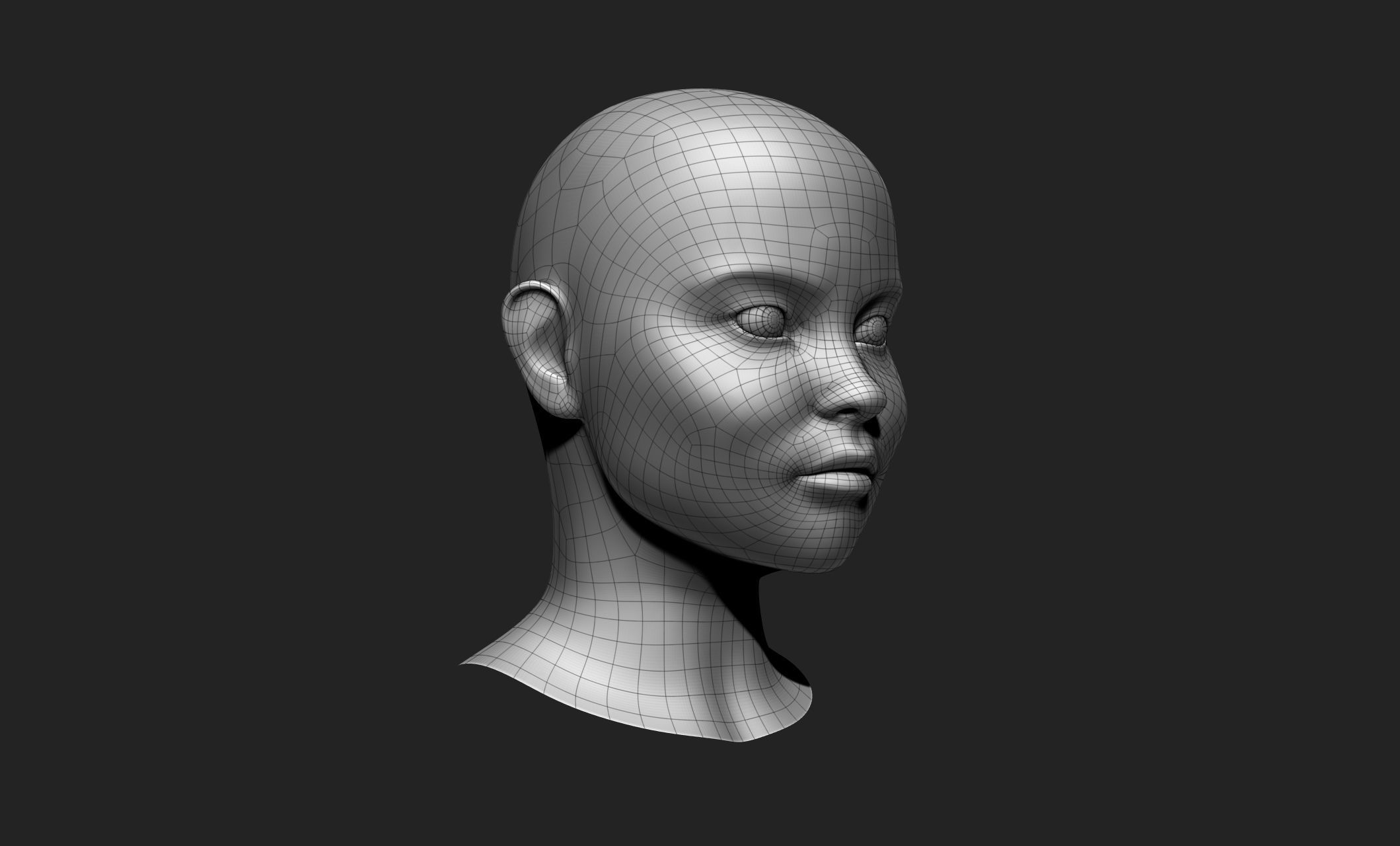 3D model Female Head 6 VR / AR / low-poly | CGTrader