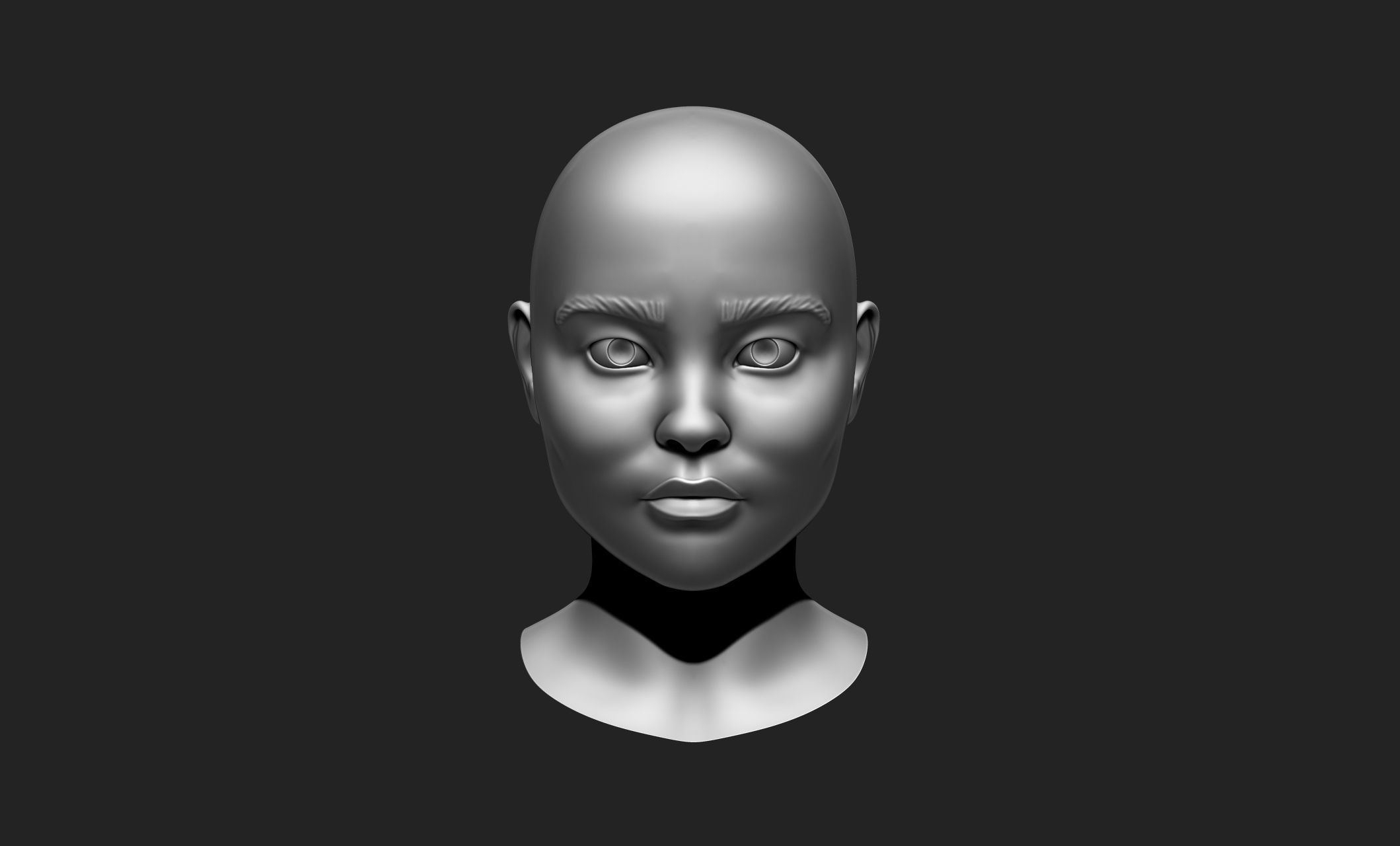3D model Female Head 6 VR / AR / low-poly | CGTrader