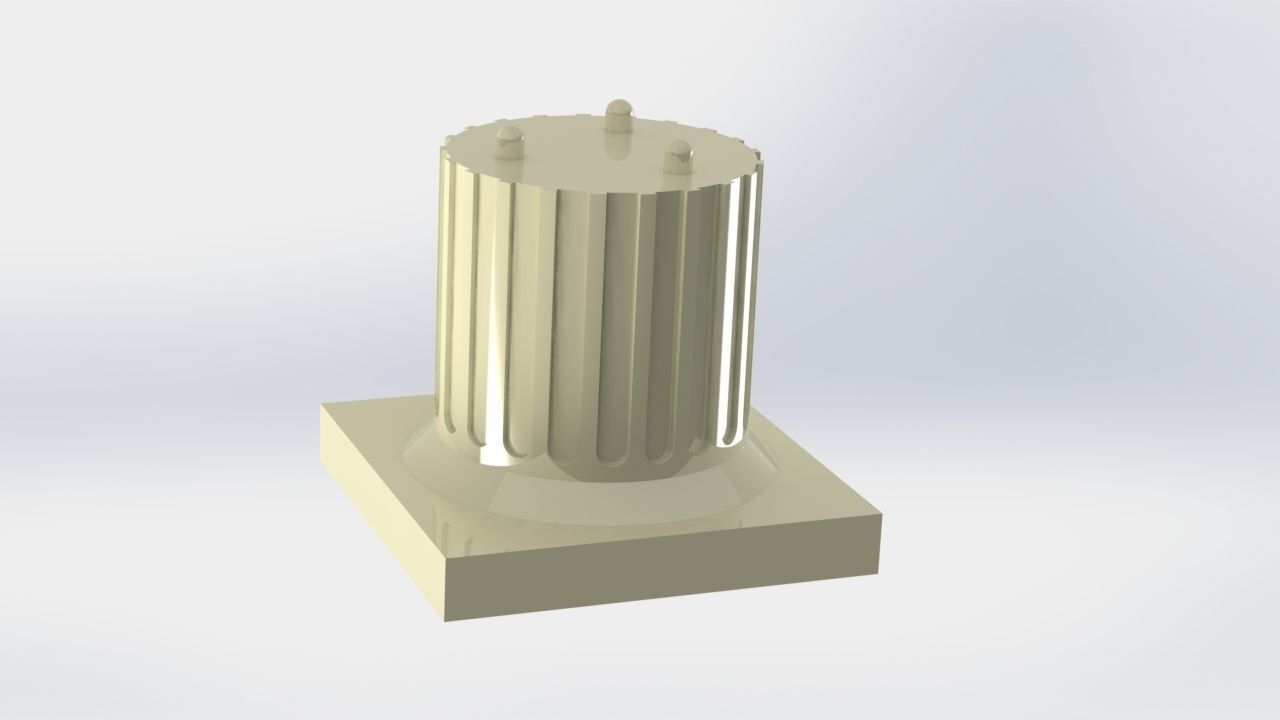 Flower pillar 3D model 3D printable | CGTrader