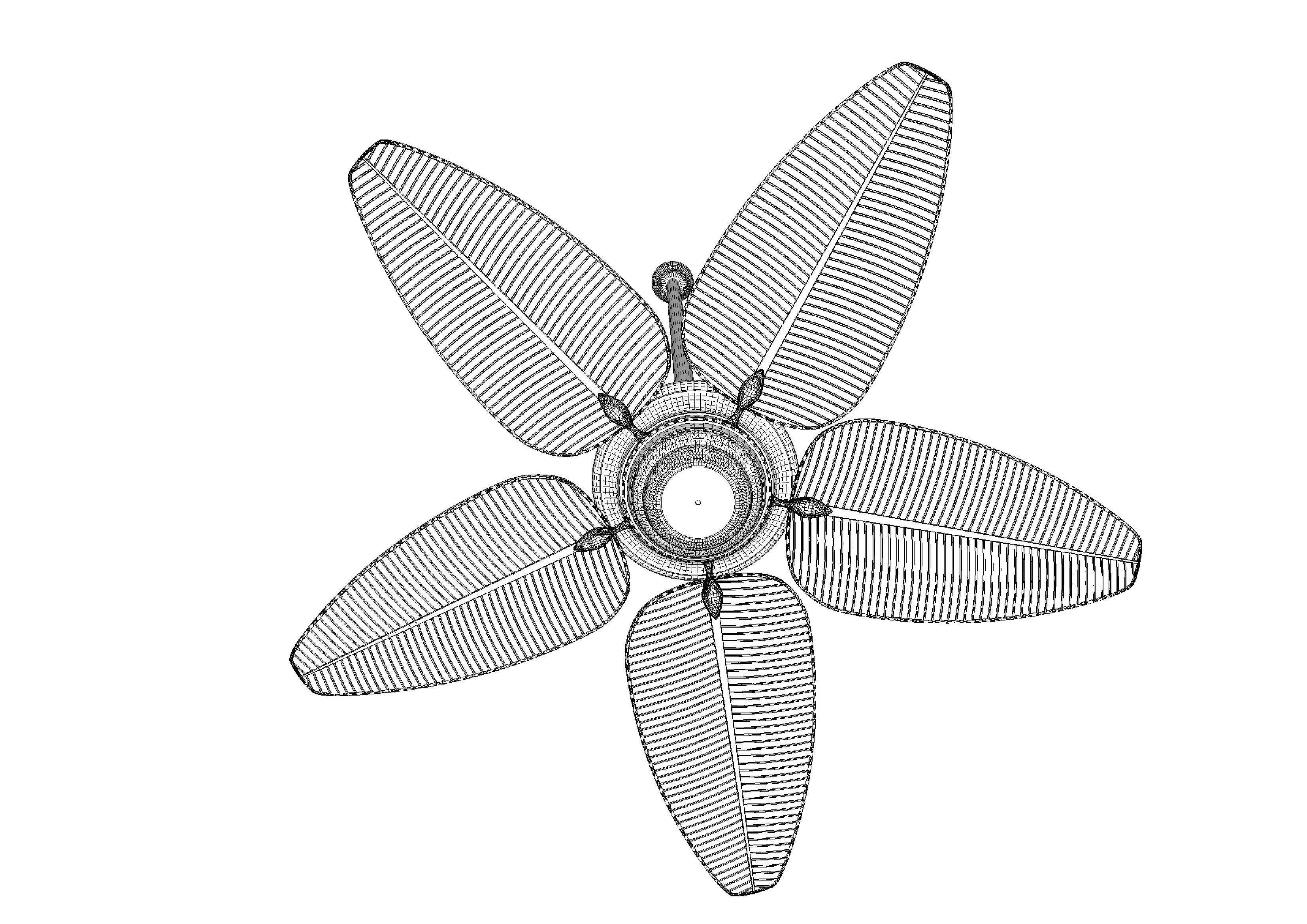 Ceiling fan 3D model | CGTrader