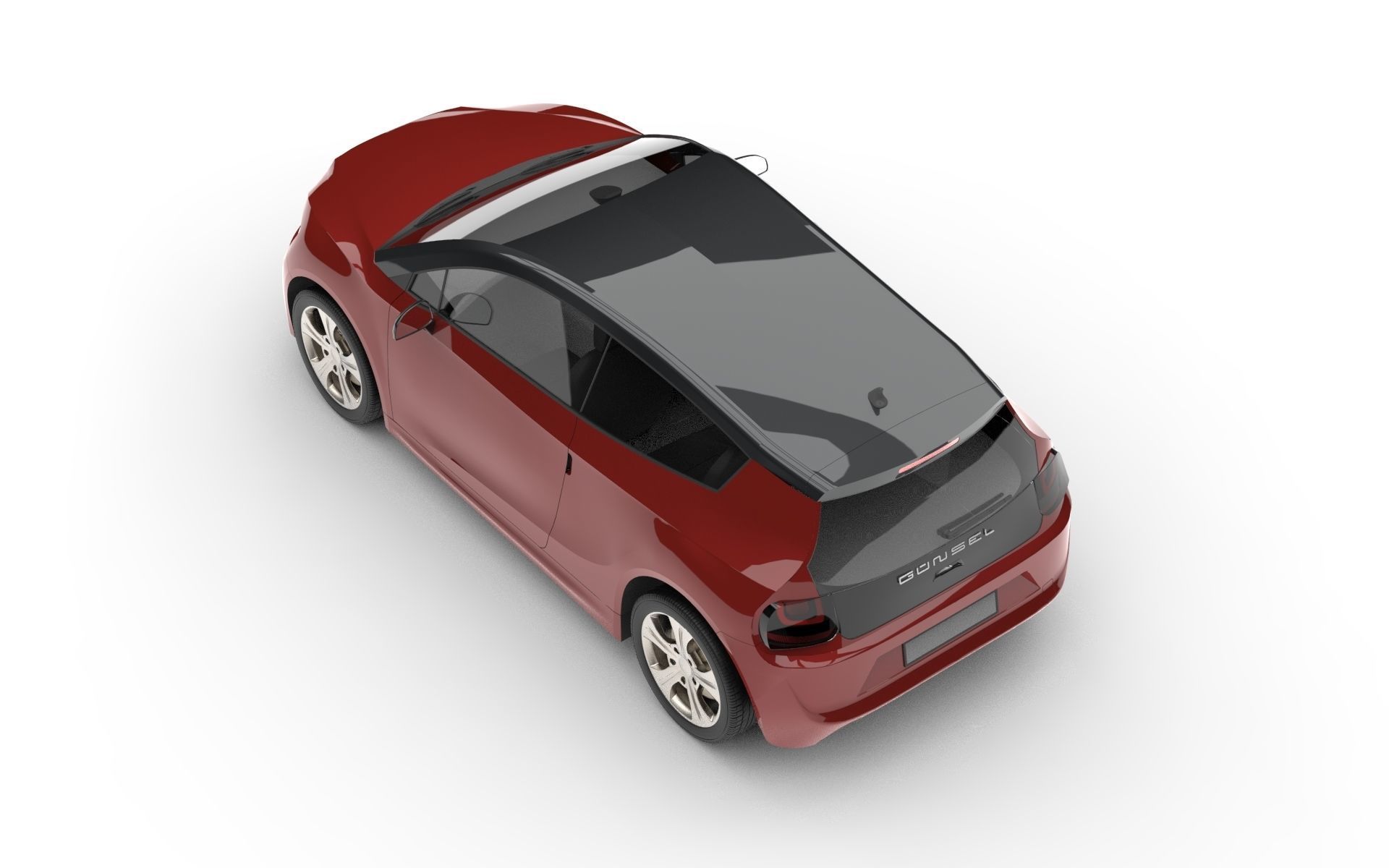 Gunsel B9 Electric Car 3D model | CGTrader
