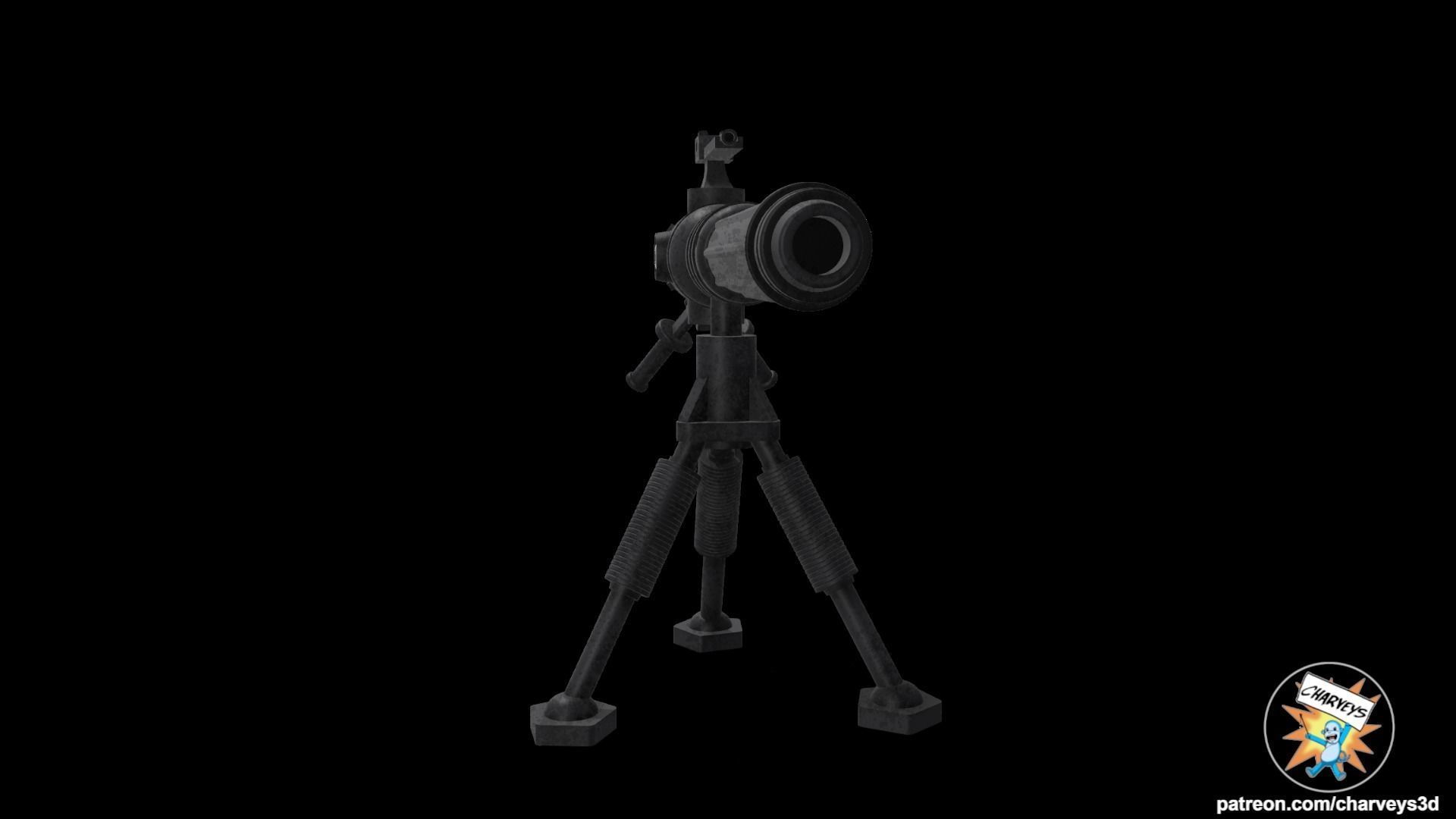 Star Wars Mark II Medium Repeating Blaster for action figures 3D model ...