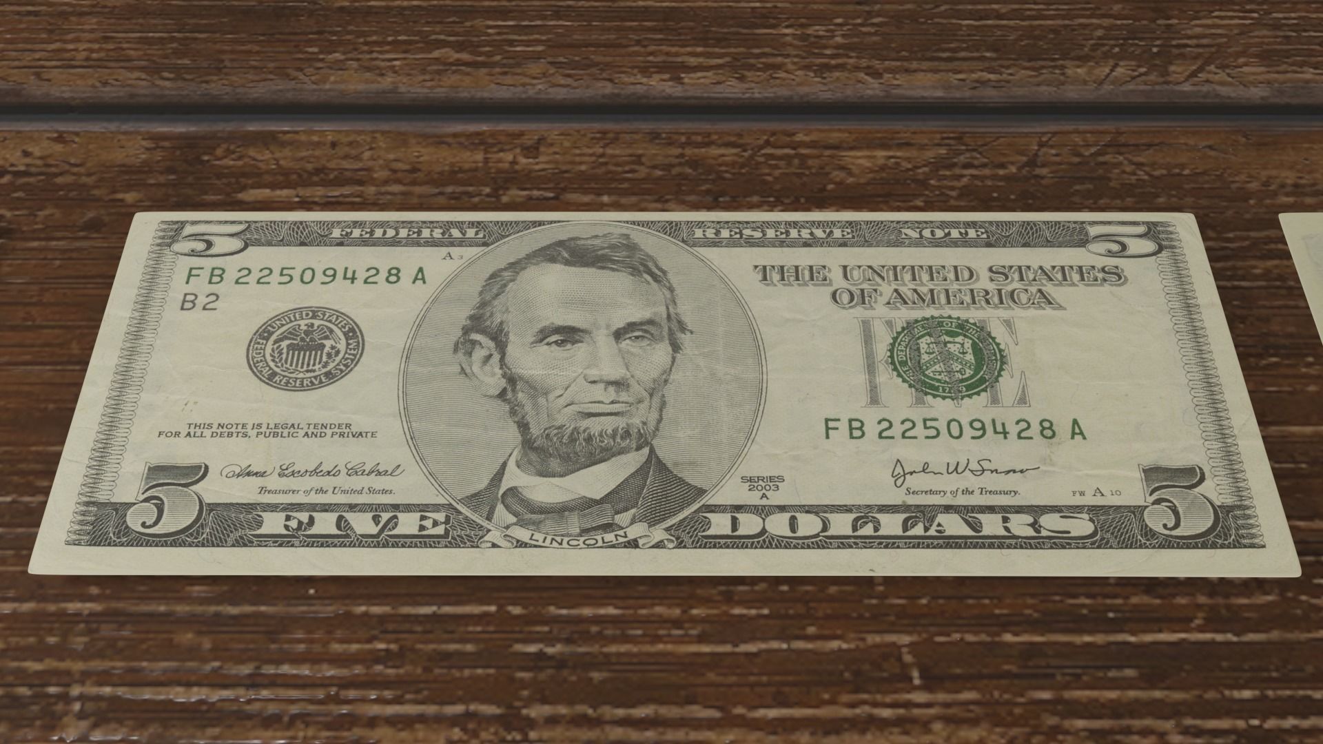 USD American Dollar Bank Notes 3D model | CGTrader