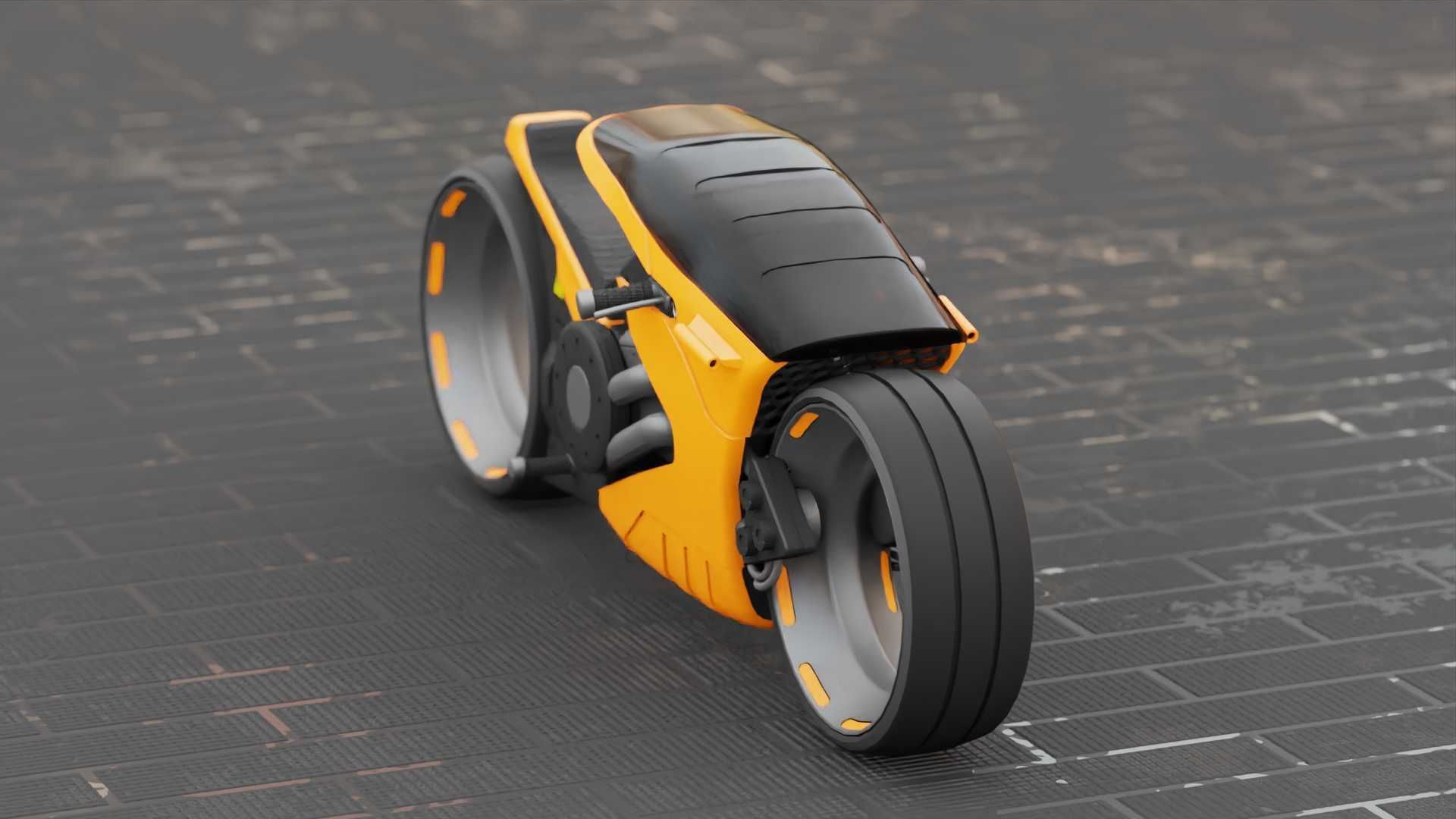 CONCEPT BIKE C-2000 RIGGED 3D model rigged | CGTrader