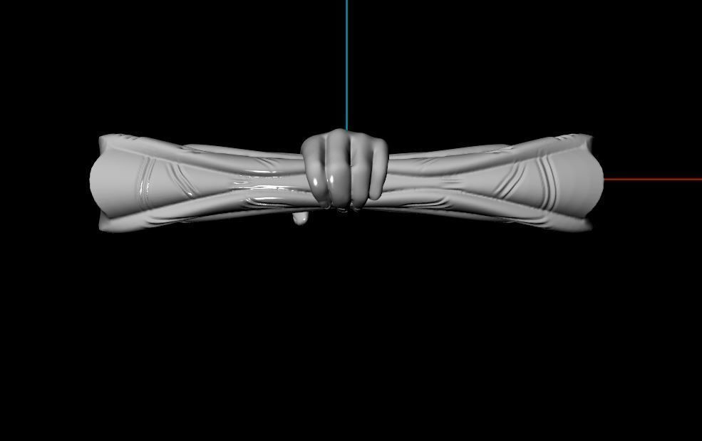hand holding flying stick free 3D model 3D printable | CGTrader