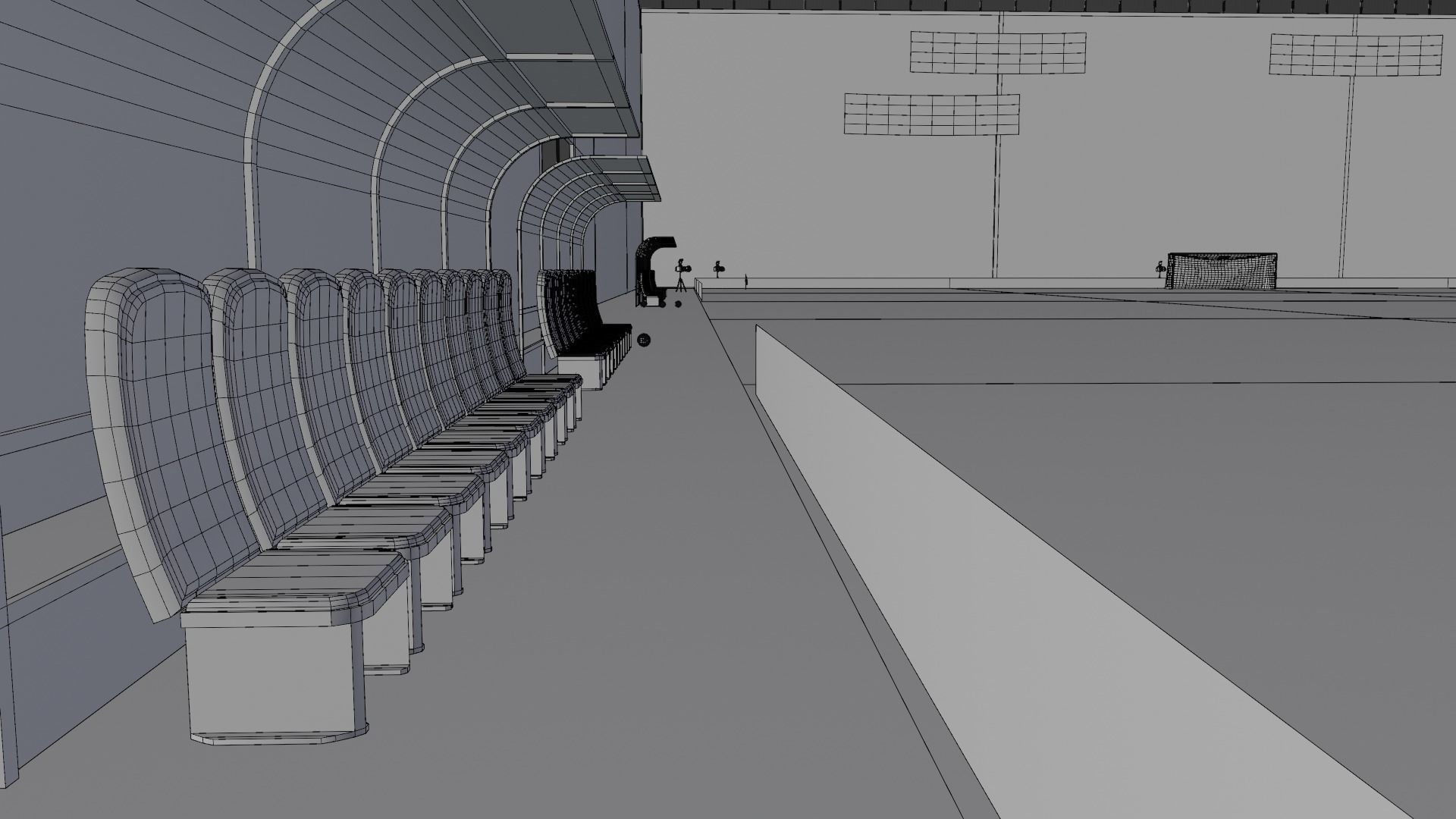 3D model Football field VR / AR / low-poly | CGTrader
