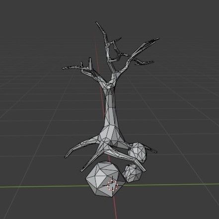 Leafless trees and rocks free VR / AR / low-poly 3D model | CGTrader