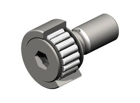 Roller cam follower with threaded stud, cylindrical outer rin... free ...