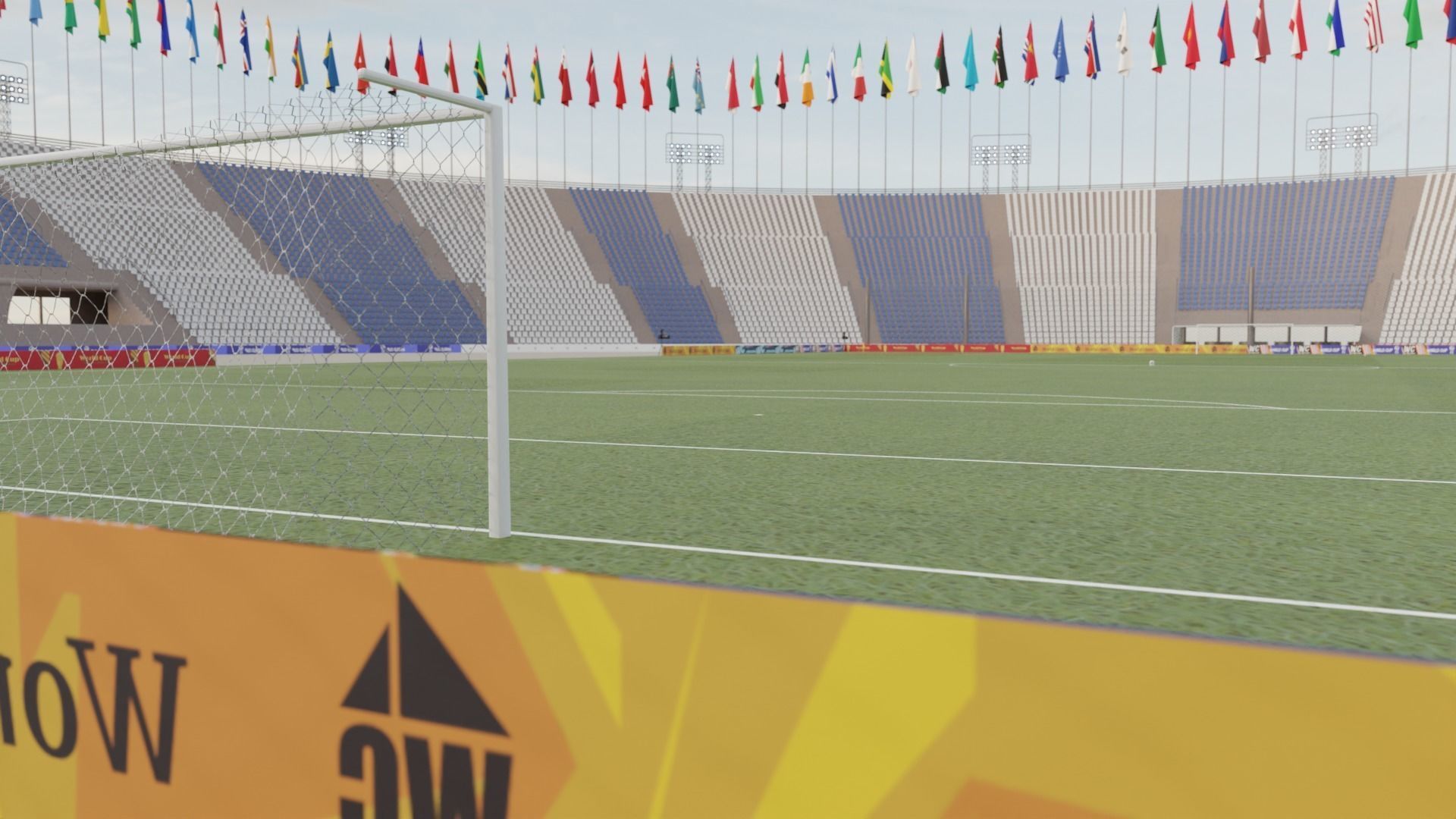 3D model Cylindrical football stadium VR / AR / low-poly | CGTrader