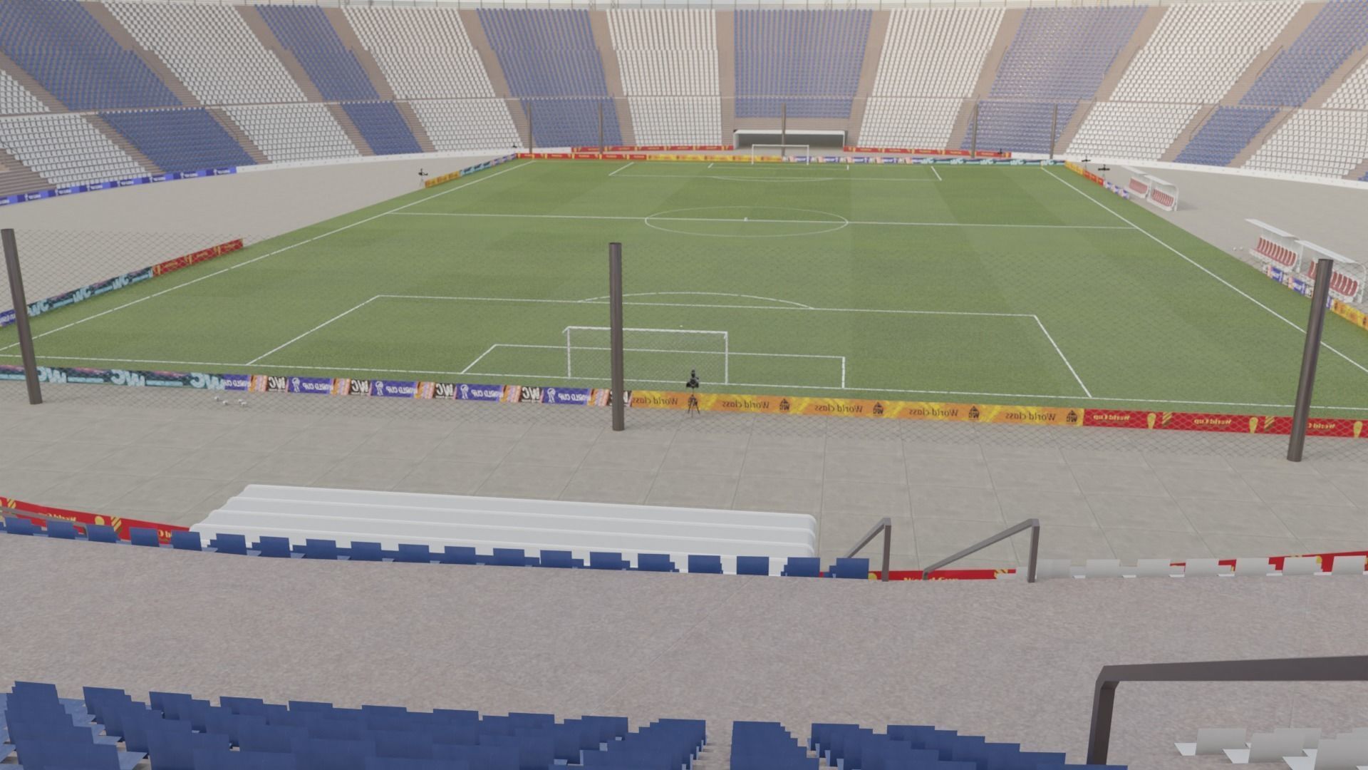 3D model Cylindrical football stadium VR / AR / low-poly | CGTrader