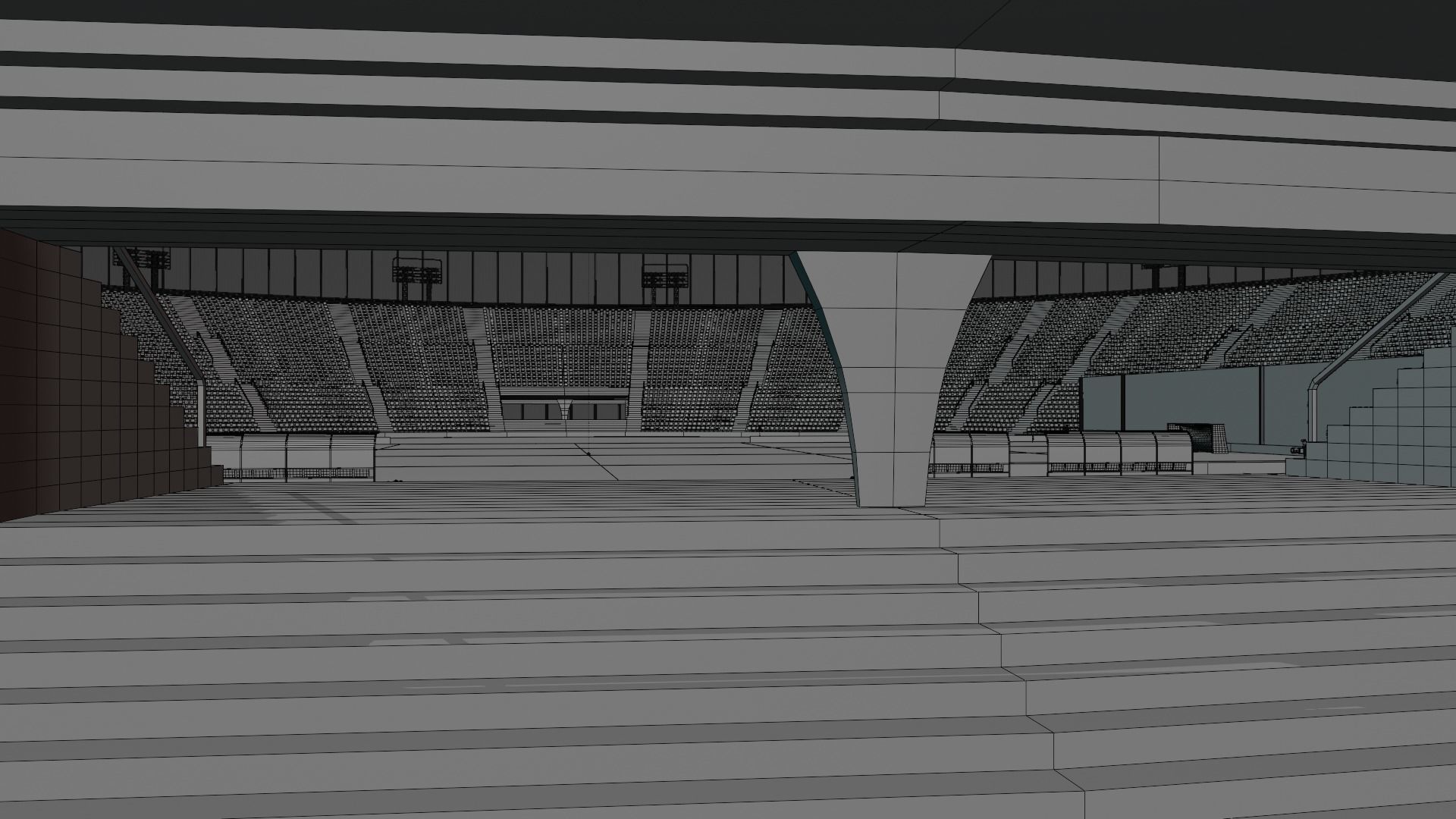 3D model Cylindrical football stadium VR / AR / low-poly | CGTrader