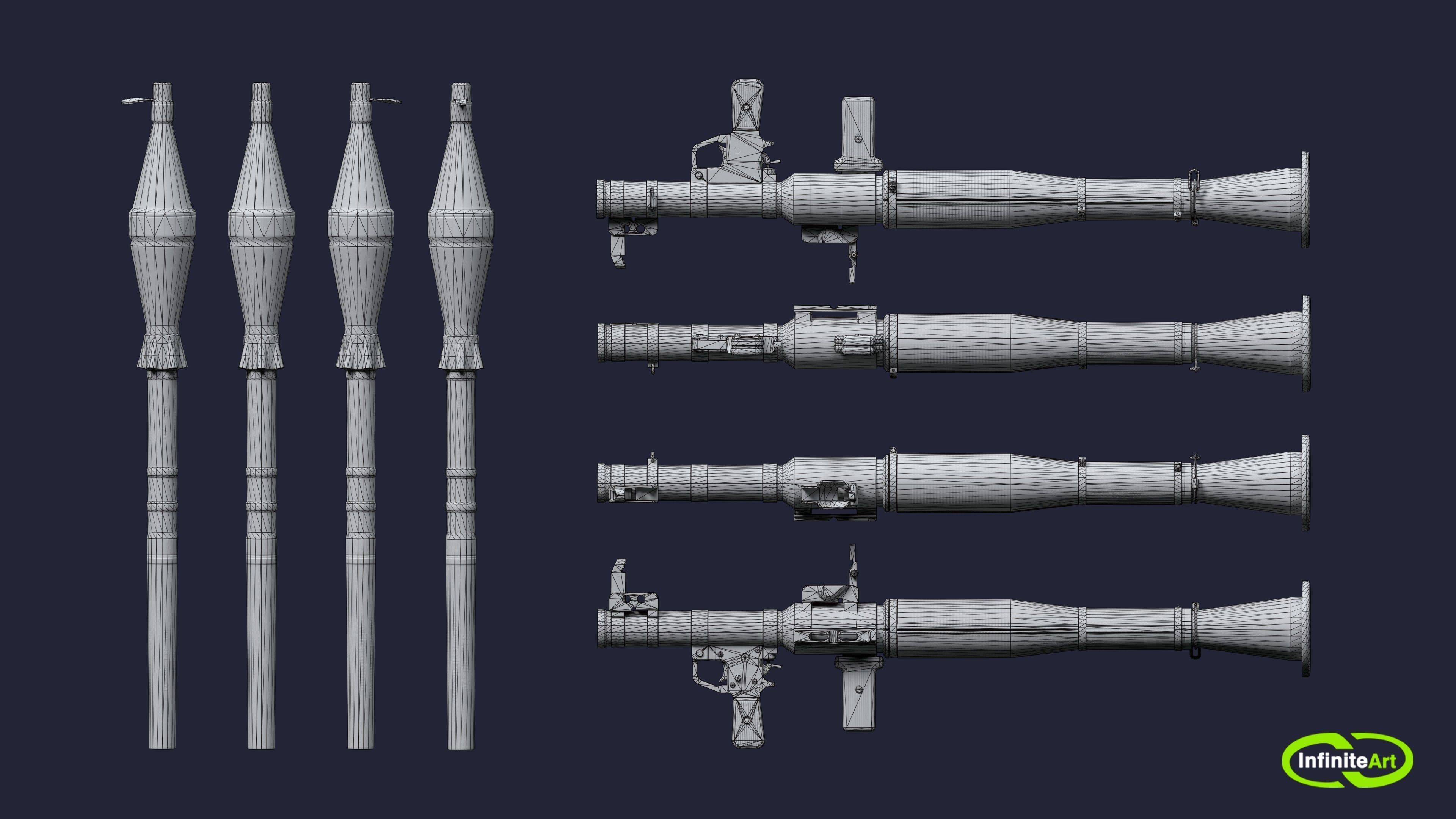 3D model RPG 7B VR / AR / low-poly | CGTrader