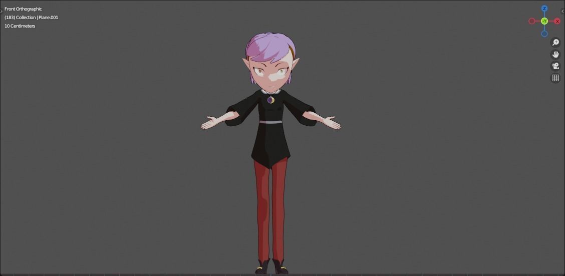 Amity Blight Cell Shaded free VR / AR / low-poly 3D model animated rigged | CGTrader