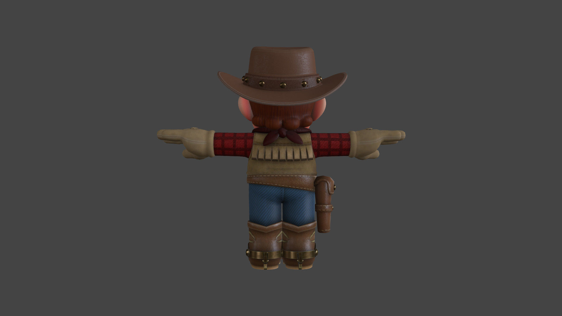3D model BROS-020 Mario Cowboy VR / AR / low-poly | CGTrader