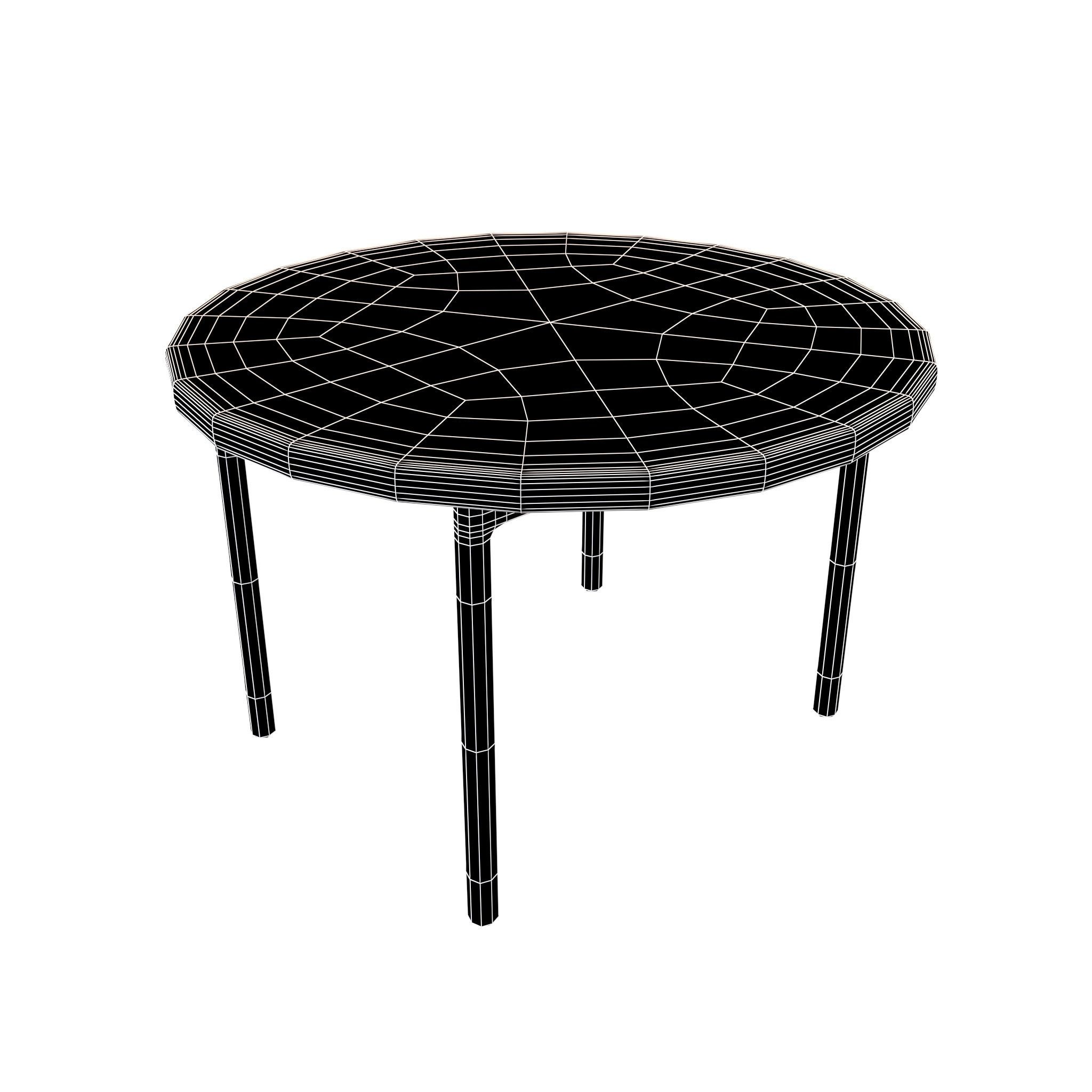 3D model Round Table V1 001 VR / AR / low-poly | CGTrader