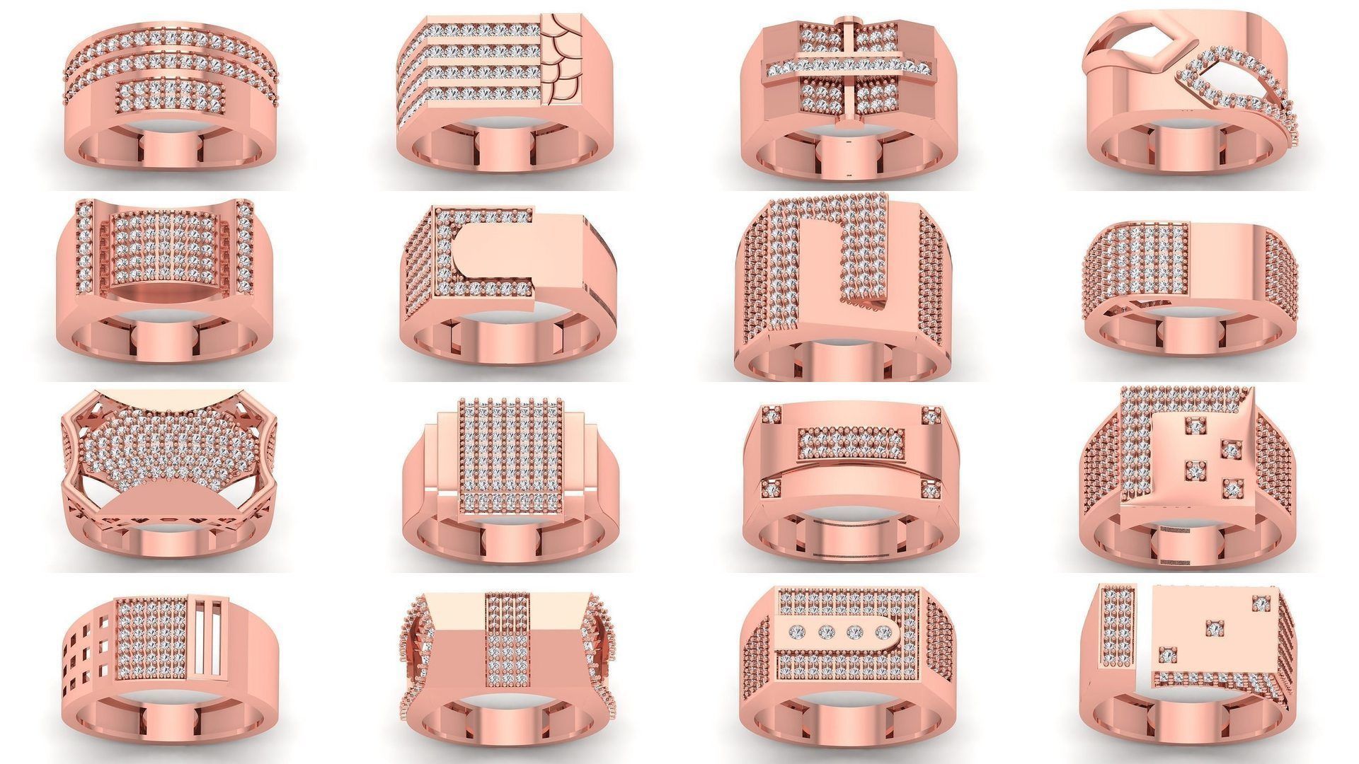 81 Solitaire Wedding Engagement Men Ring Collection | CGTrader