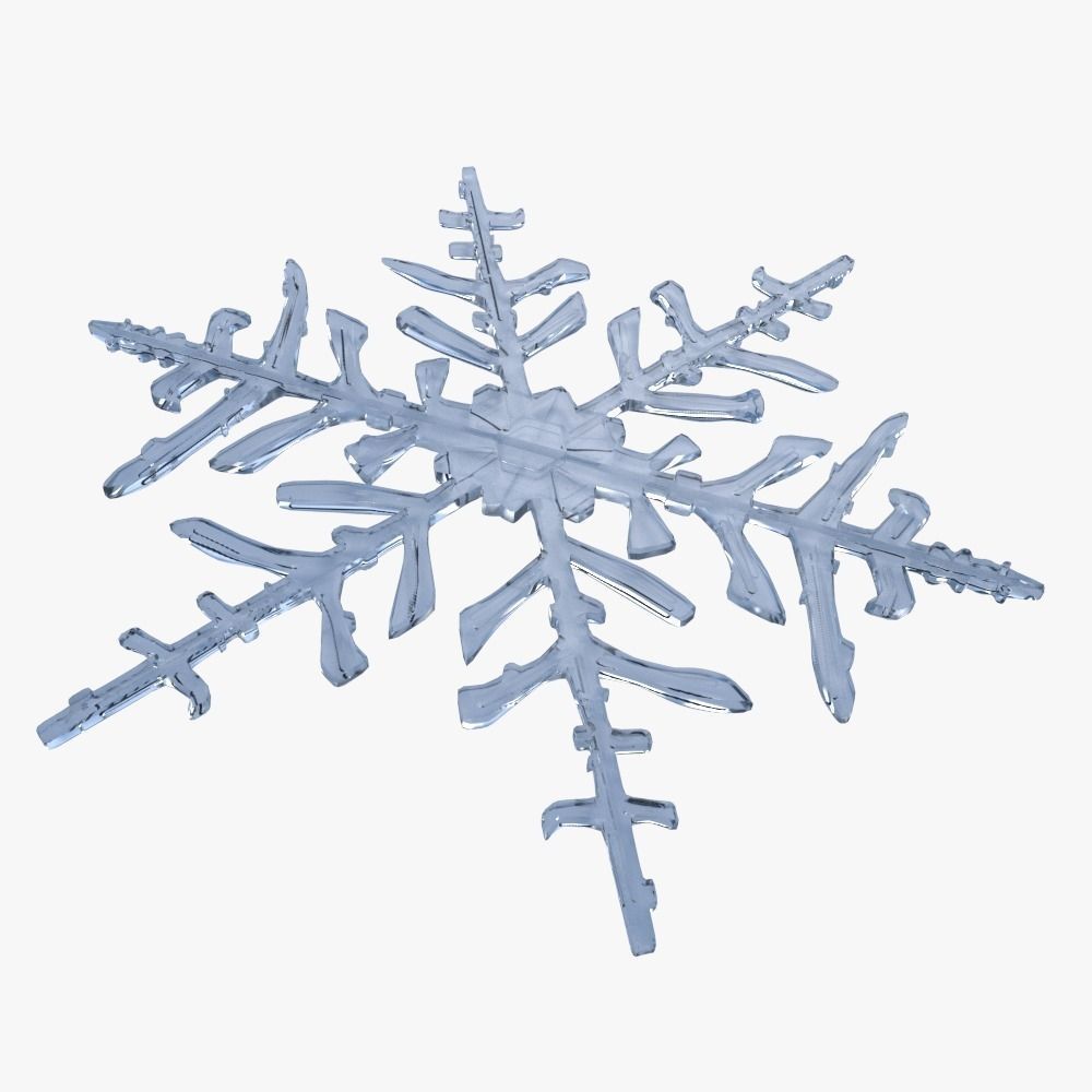 Snowflake 3D model | CGTrader