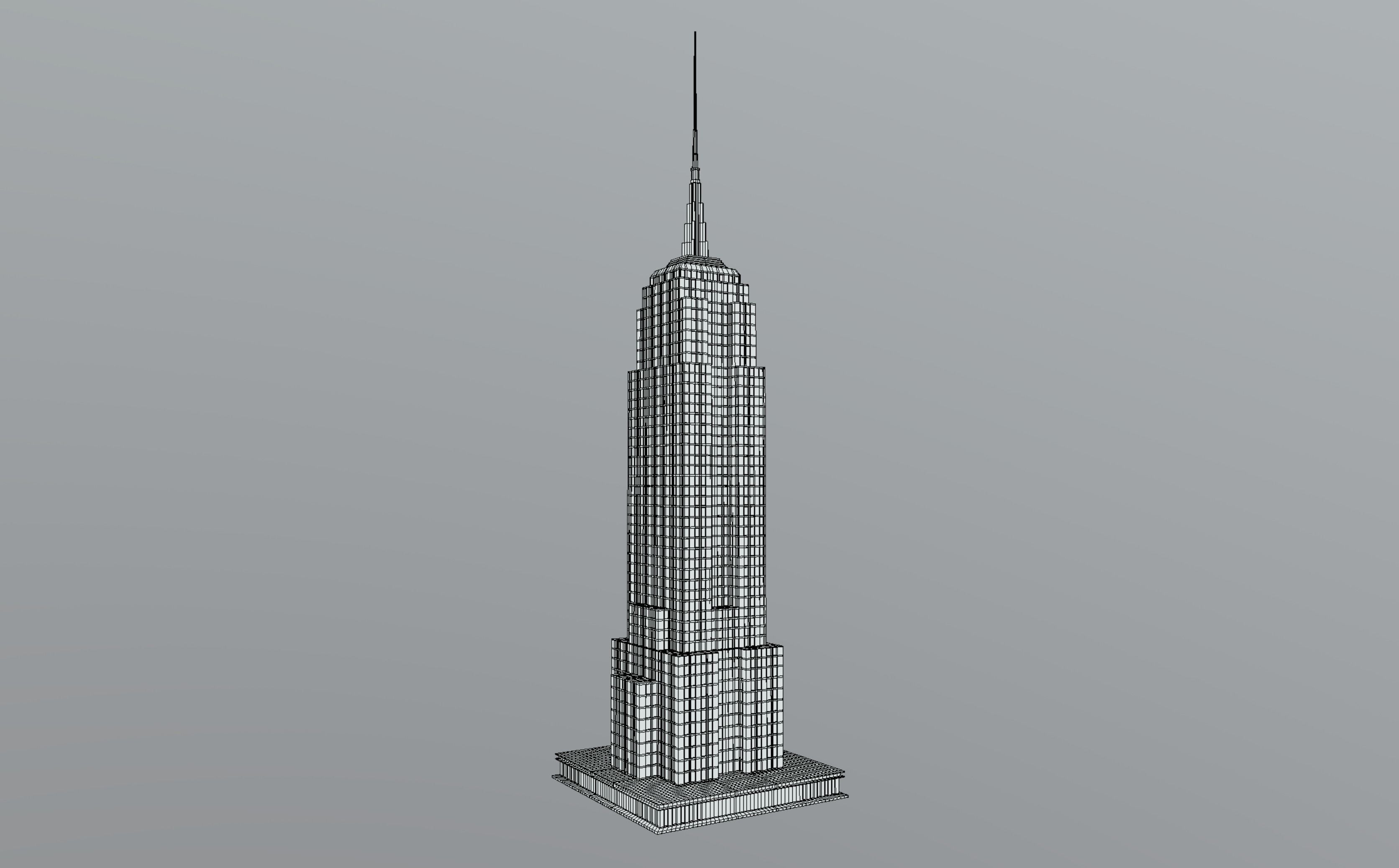 3D model Empire State Building VR / AR / low-poly | CGTrader