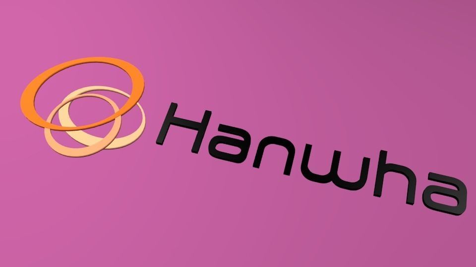 Hanhwa Logo 3D model | CGTrader
