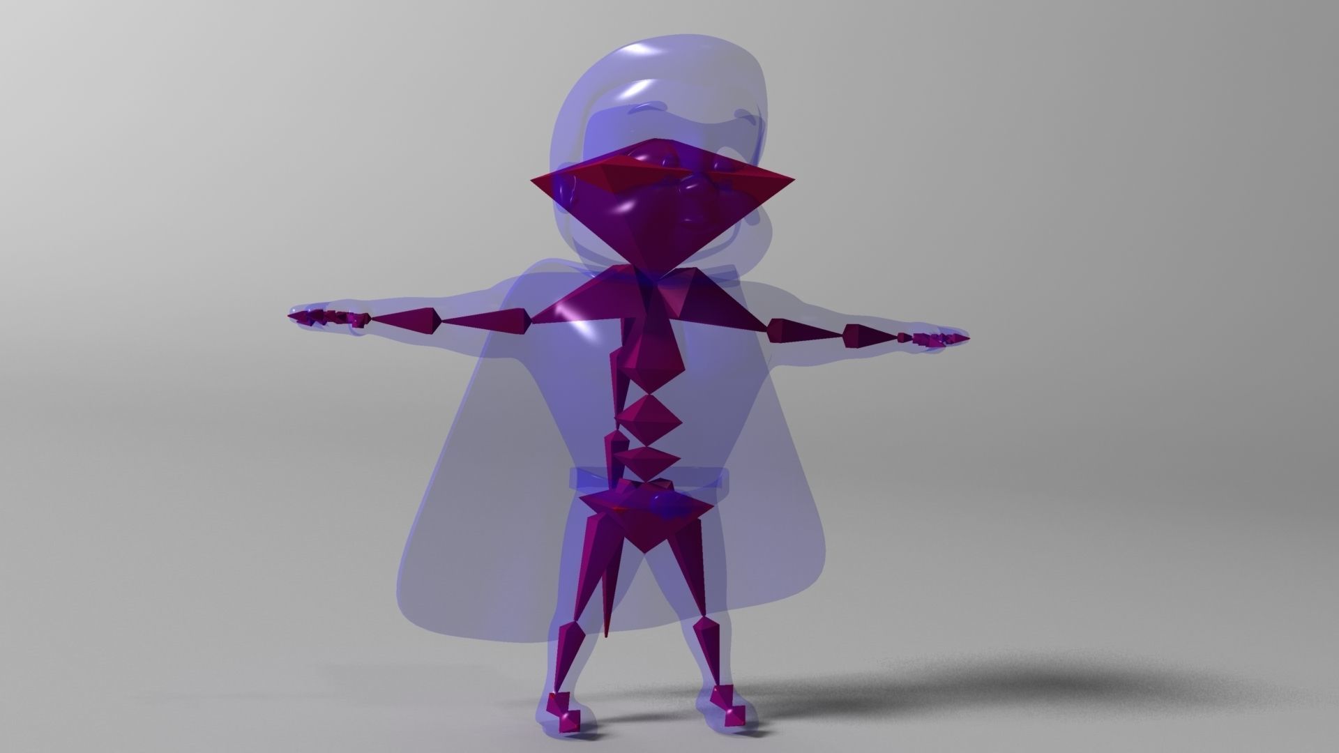 3D model Cartoon Kid super hero VR / AR / low-poly | CGTrader