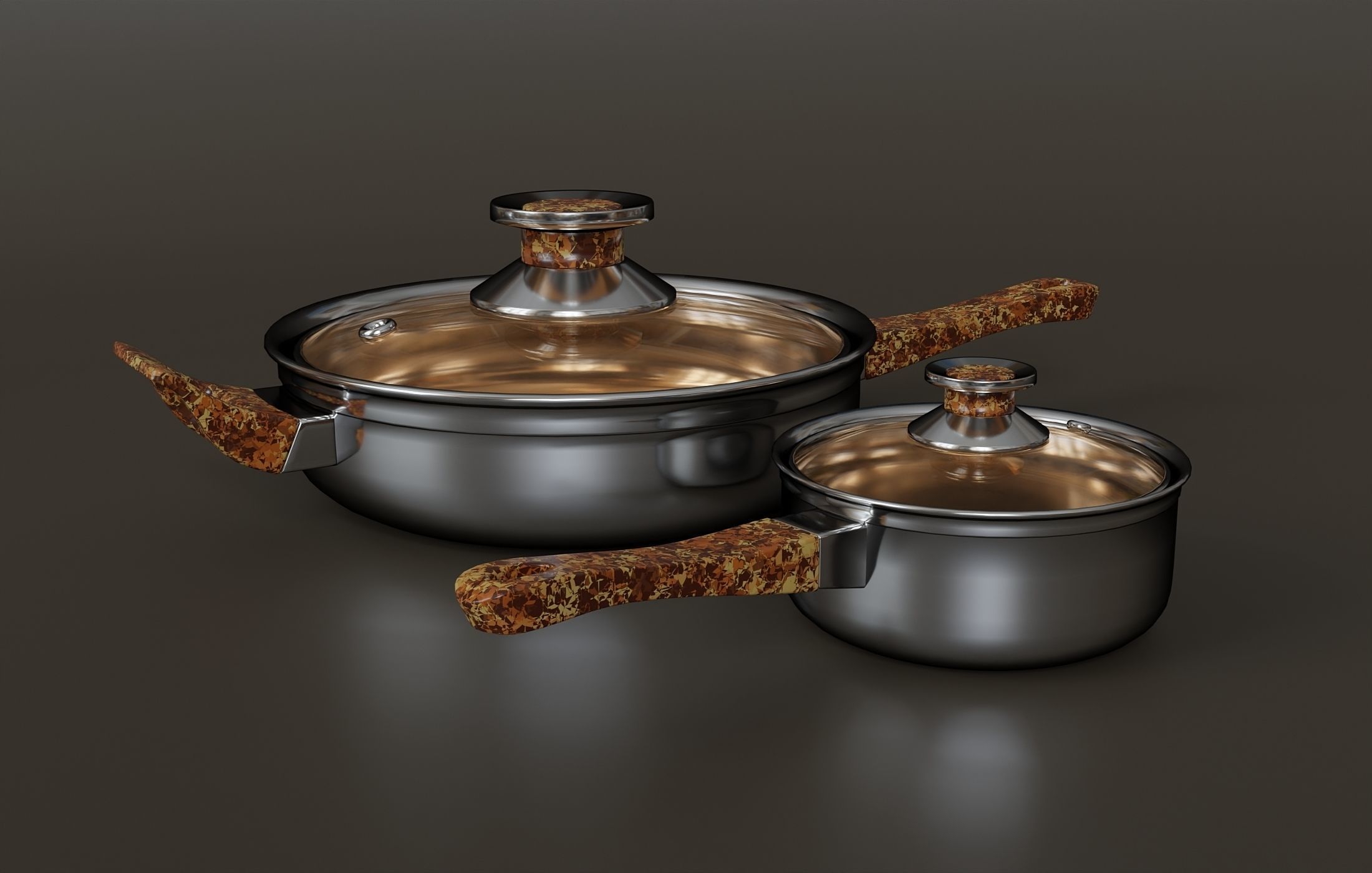 Kitchen set of 6 items 3D model | CGTrader