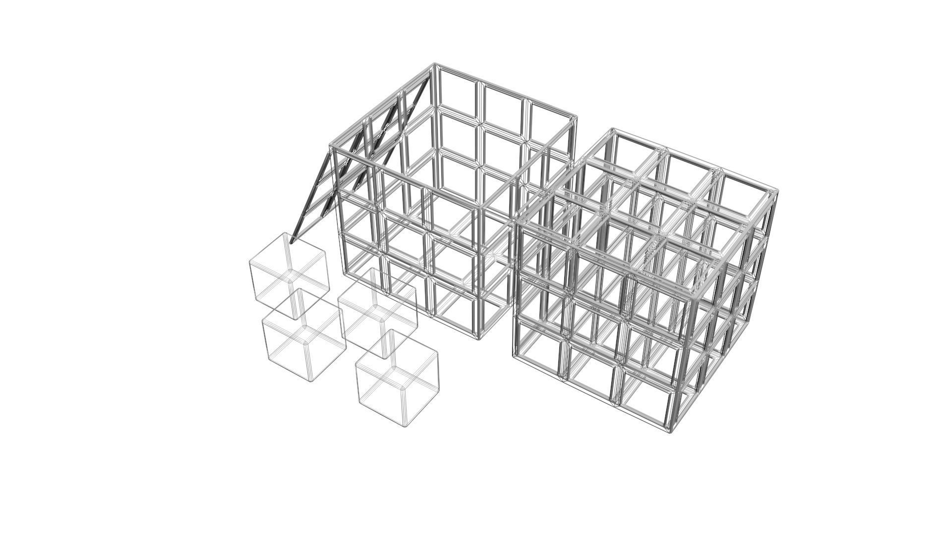 Cage Rubiks Cube 3D model | CGTrader
