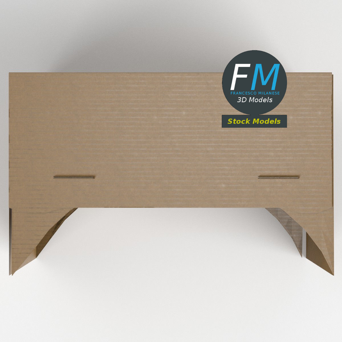 Cardboard vr ar headset 3D model | CGTrader