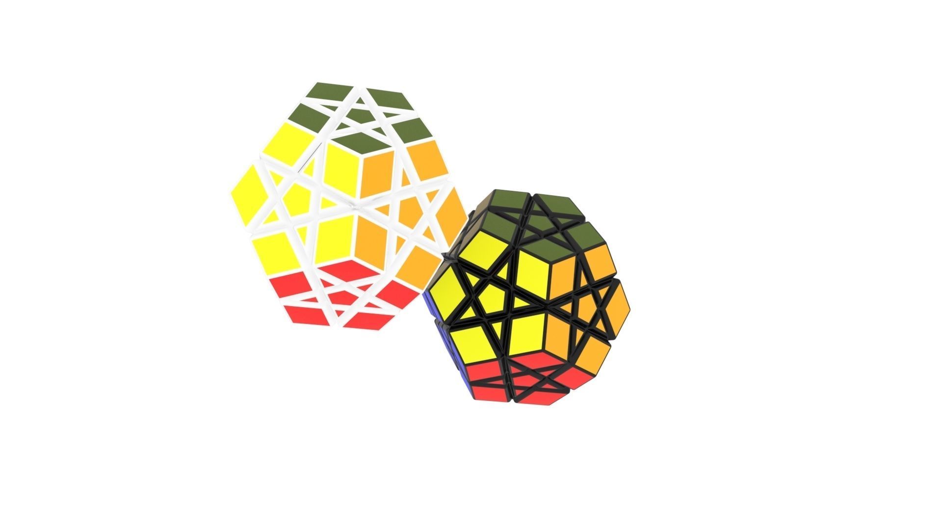 Megaminx Set 3D model | CGTrader