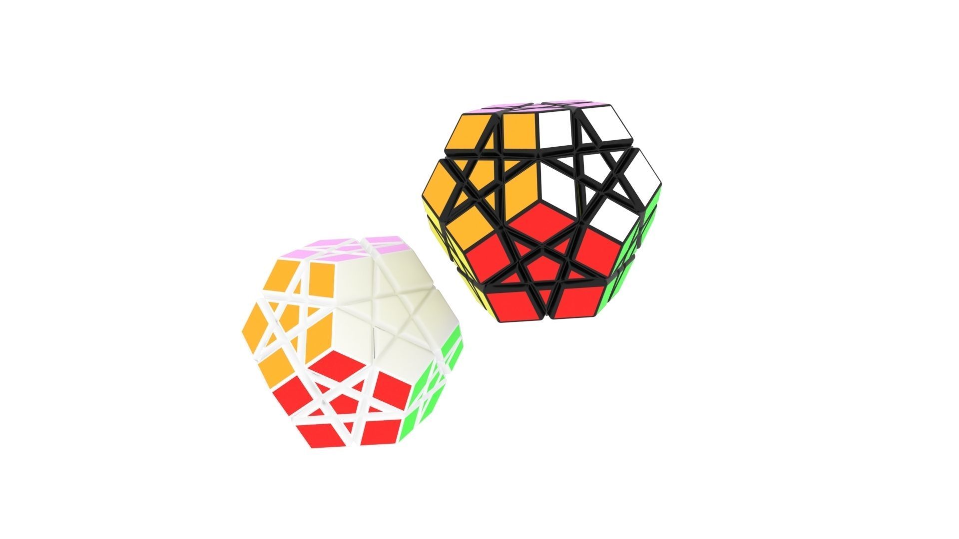 Megaminx Set 3D model | CGTrader