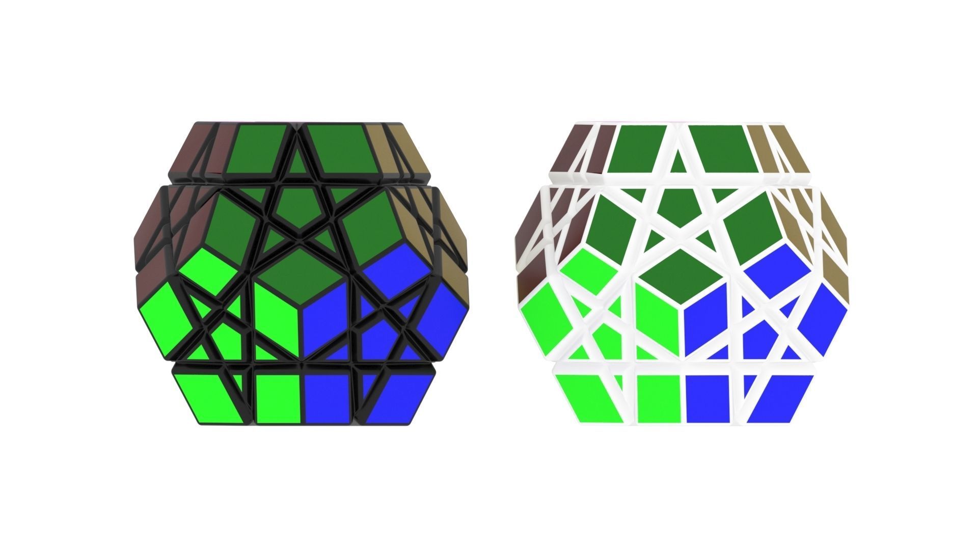 Megaminx Set 3D model | CGTrader