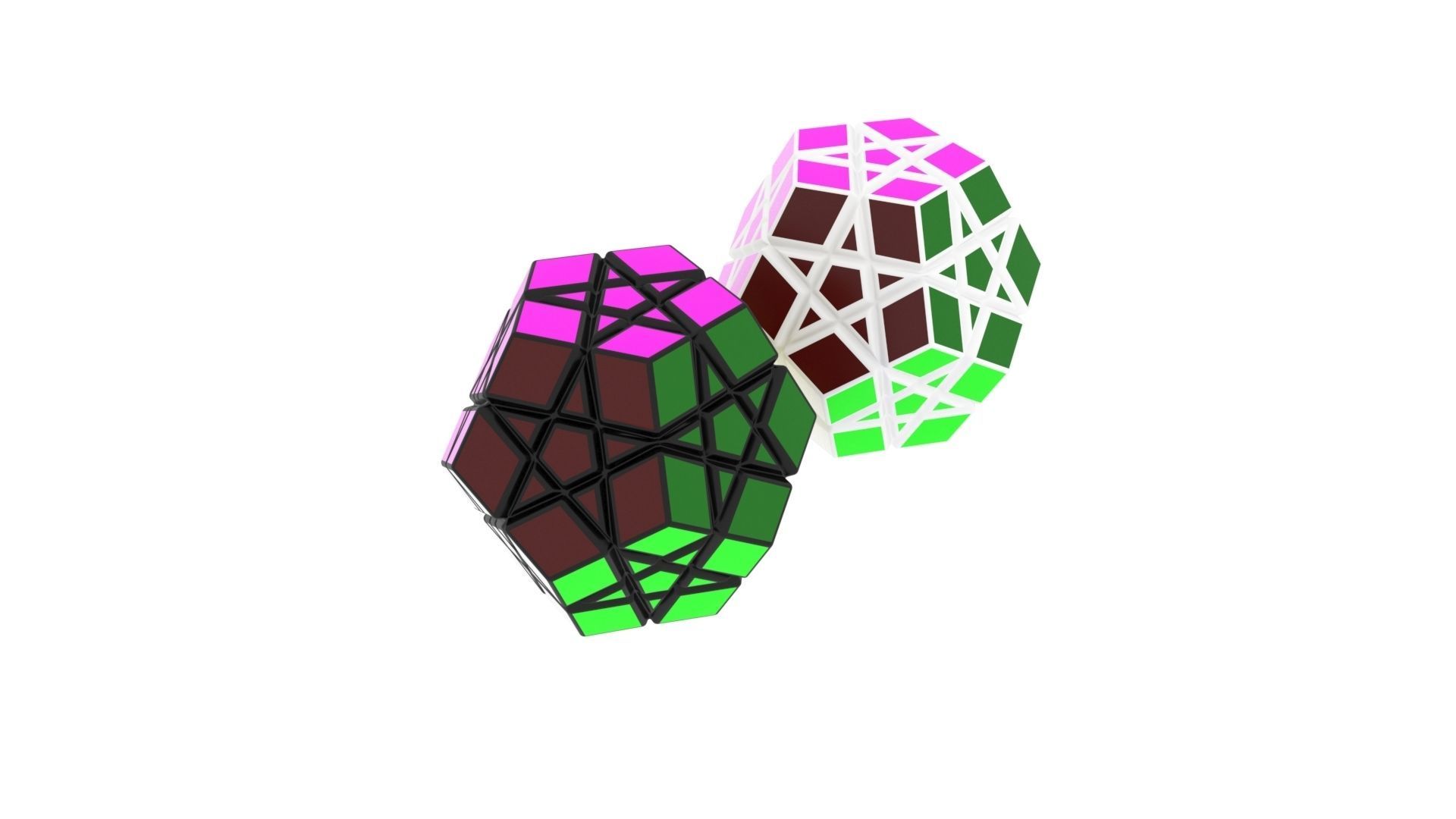 Megaminx Set 3D model | CGTrader