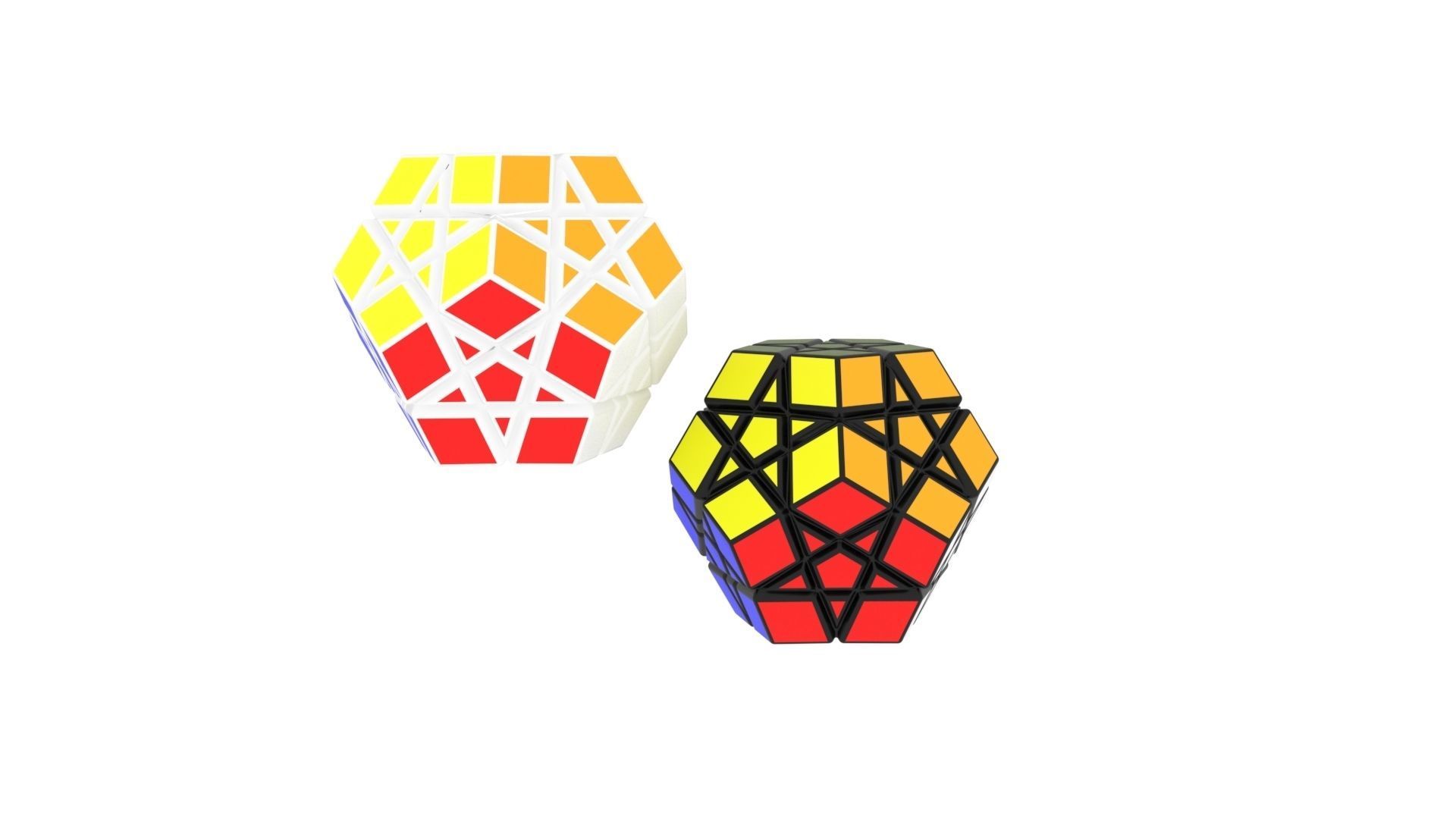 Megaminx Set 3D model | CGTrader