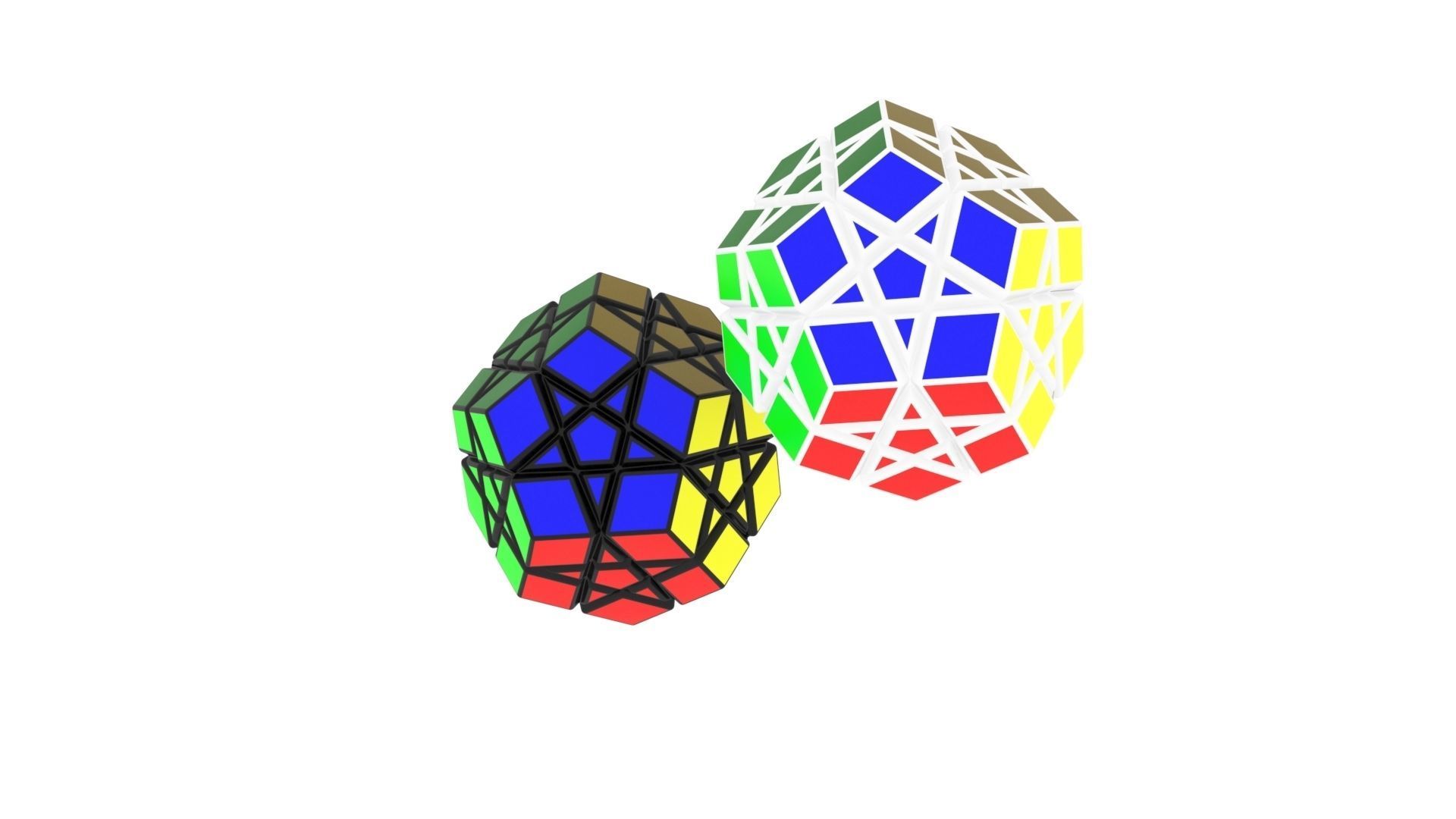 Megaminx Set 3D model | CGTrader